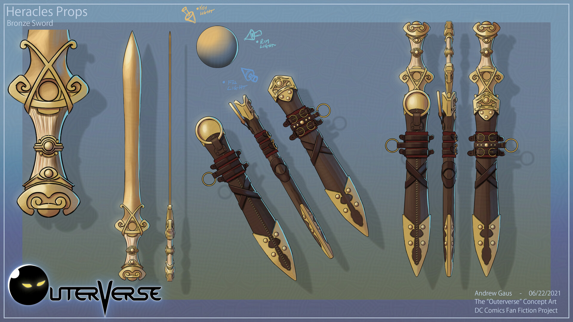 Andrew Gaus - Heracles - OuterVerse Character and Prop Design, v1 [ARCHIVE]