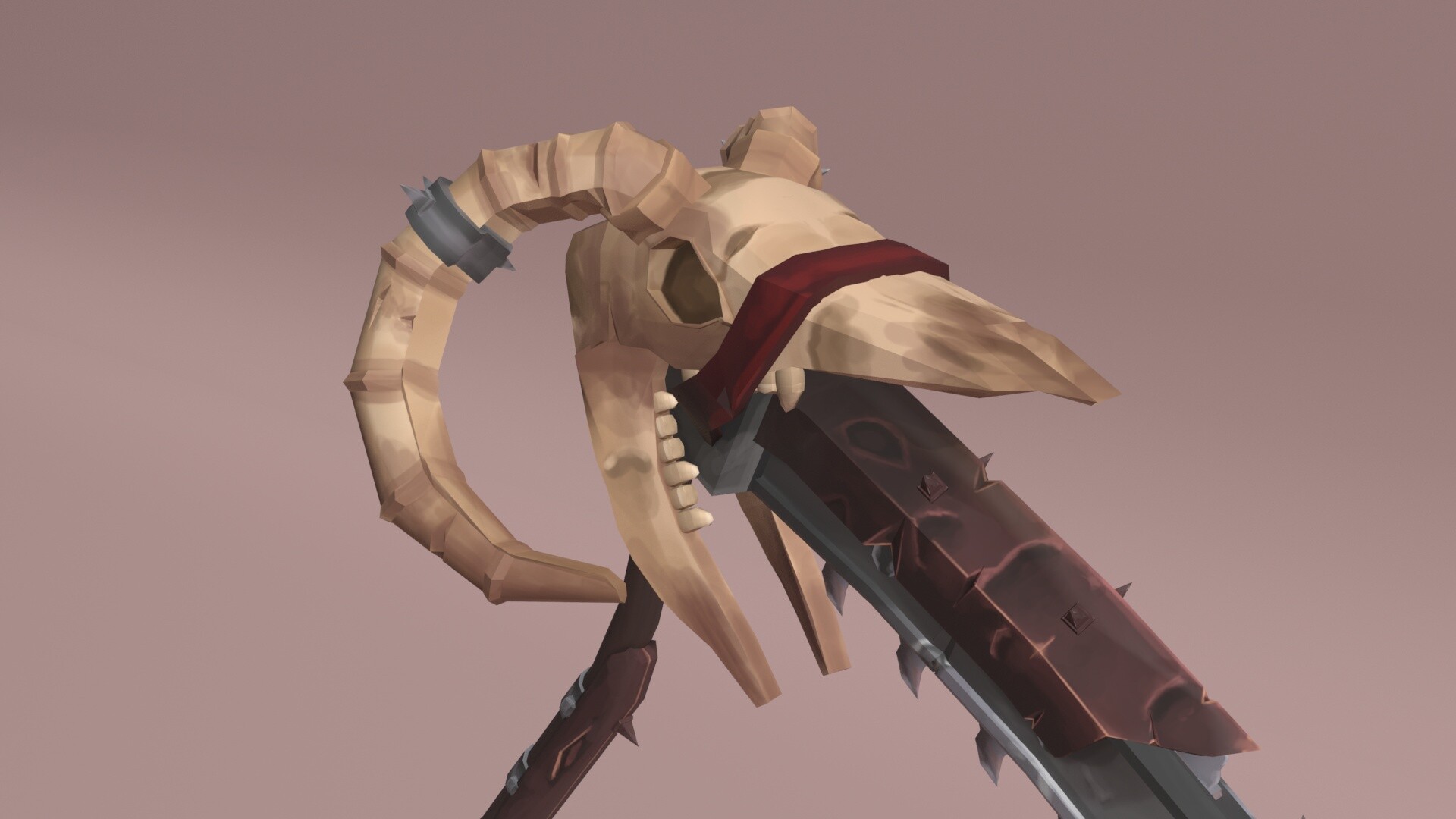 ArtStation - hand painted world of warcraft style chain scythe