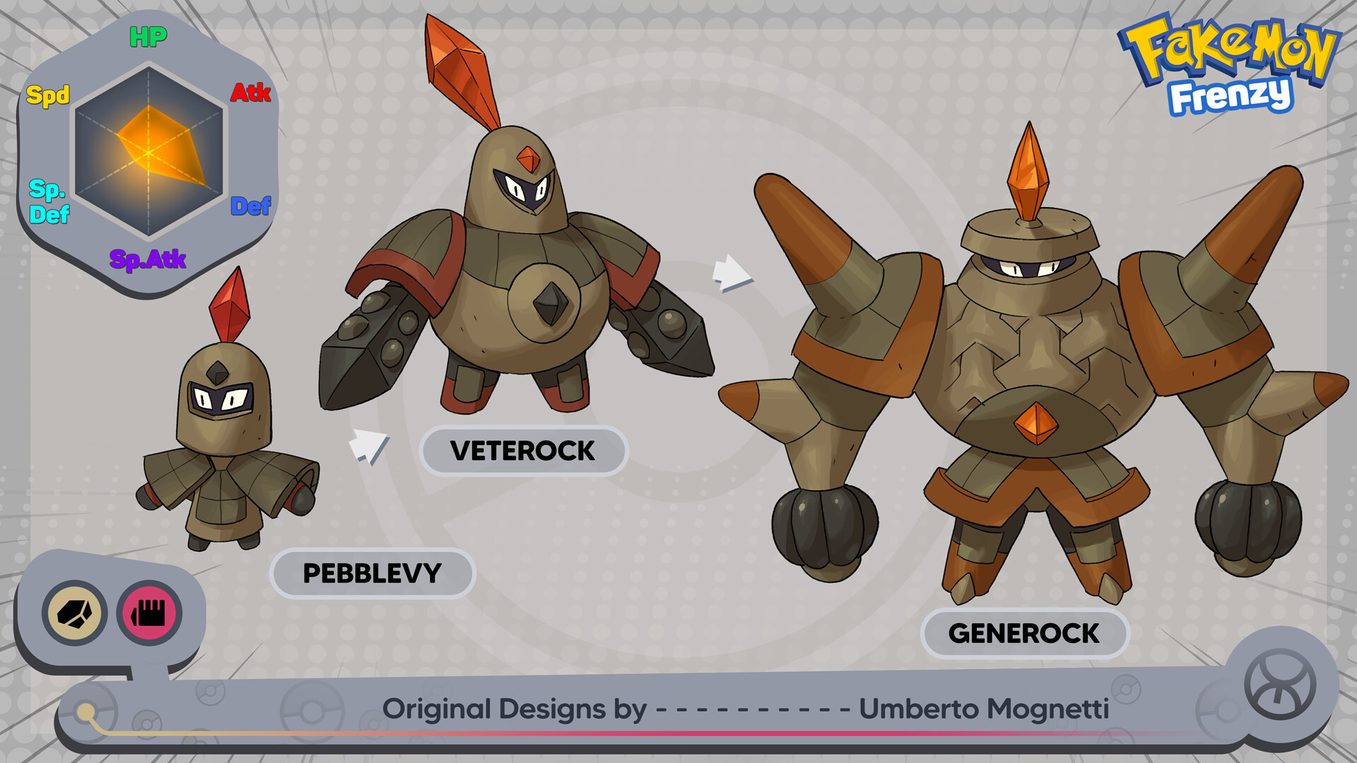 Umberto Mognetti - Fakemon Frenzy - Rock