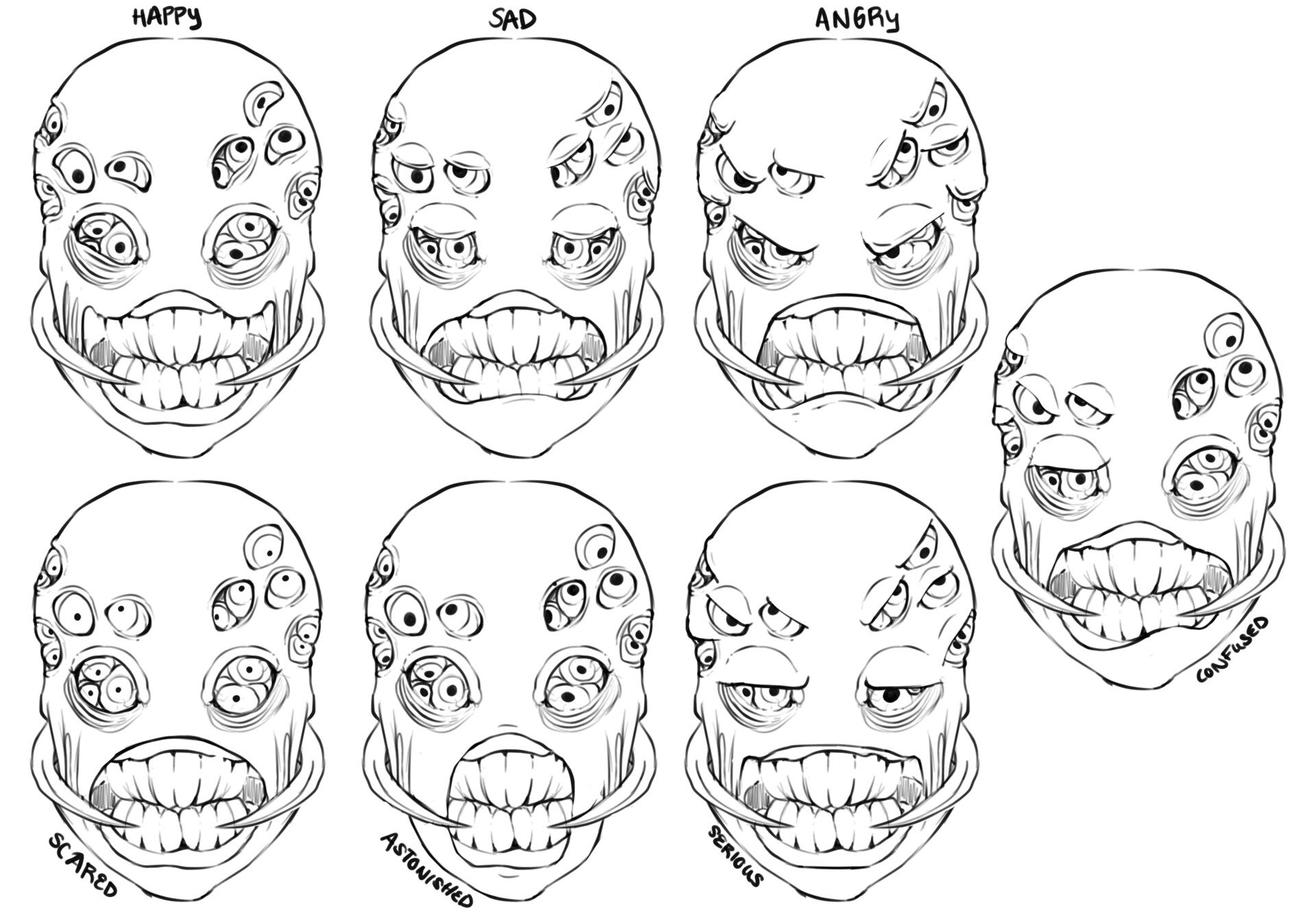 ArtStation - Facial Expression Sheet