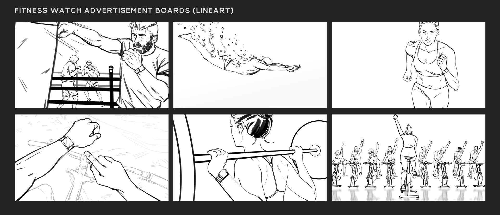 Sonya Chelombieva - FITNESS WATCH | Advertisement storyboard
