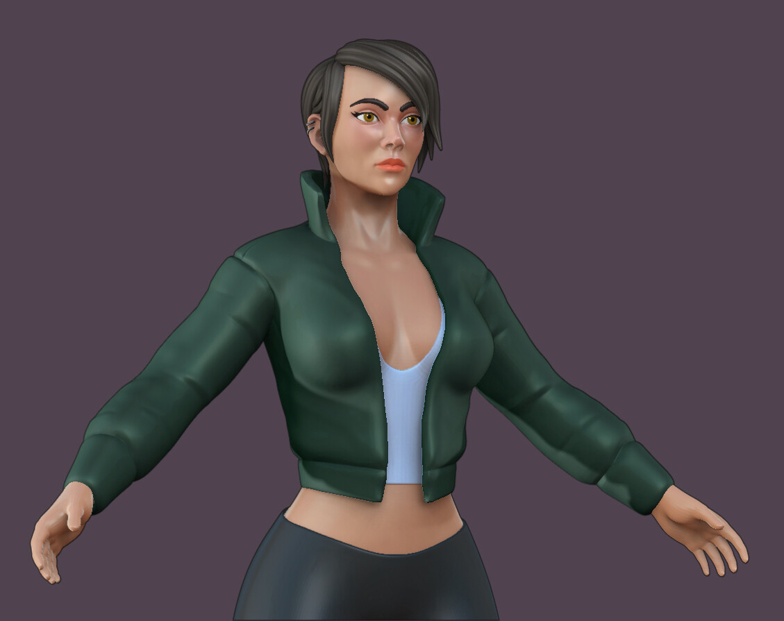 ArtStation - Eva - Stylized Female Character WIP