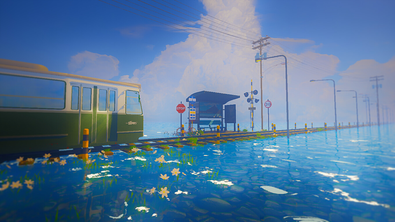 ArtStation - Stylized Seaside Station