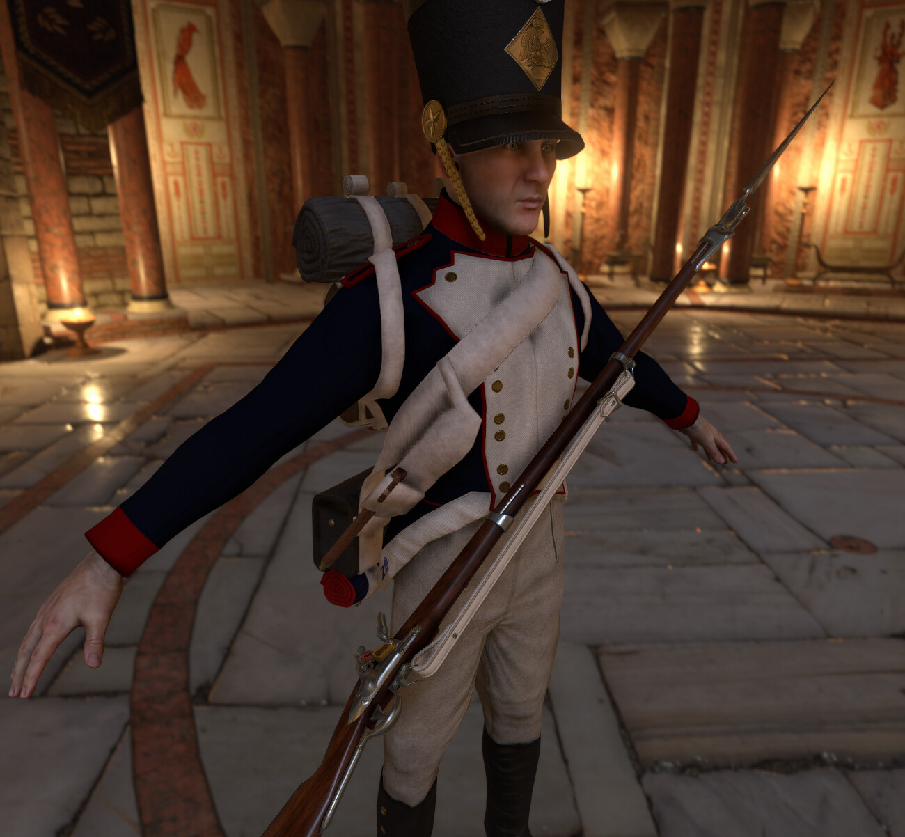 ArtStation - Napoleonic French Line Infantry (1812 Bardin)