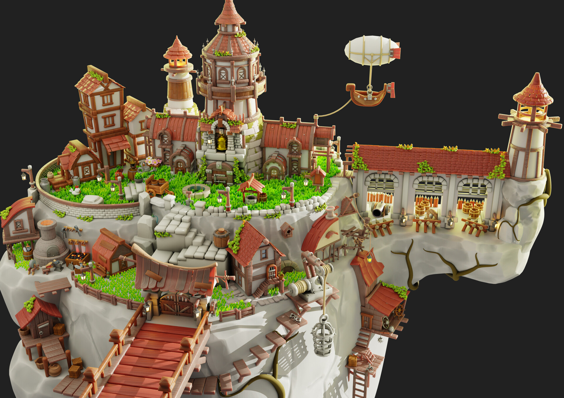 ArtStation - Red castle