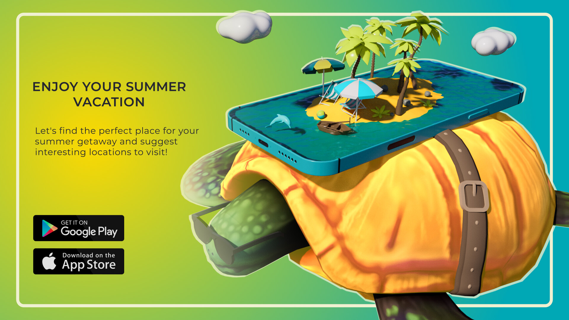 ArtStation - Product visualization of a relaxation app