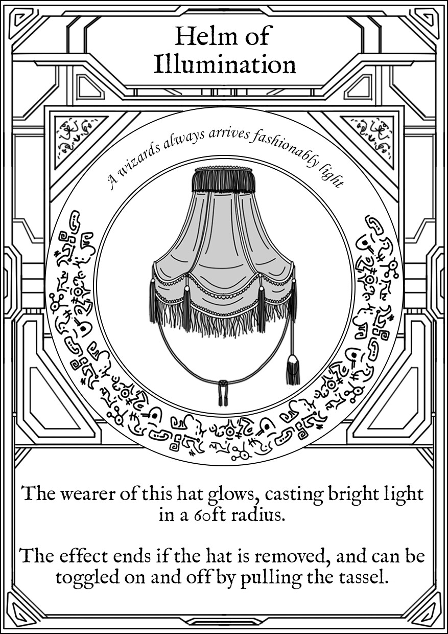 Alex Garton - Magic item card illustrations