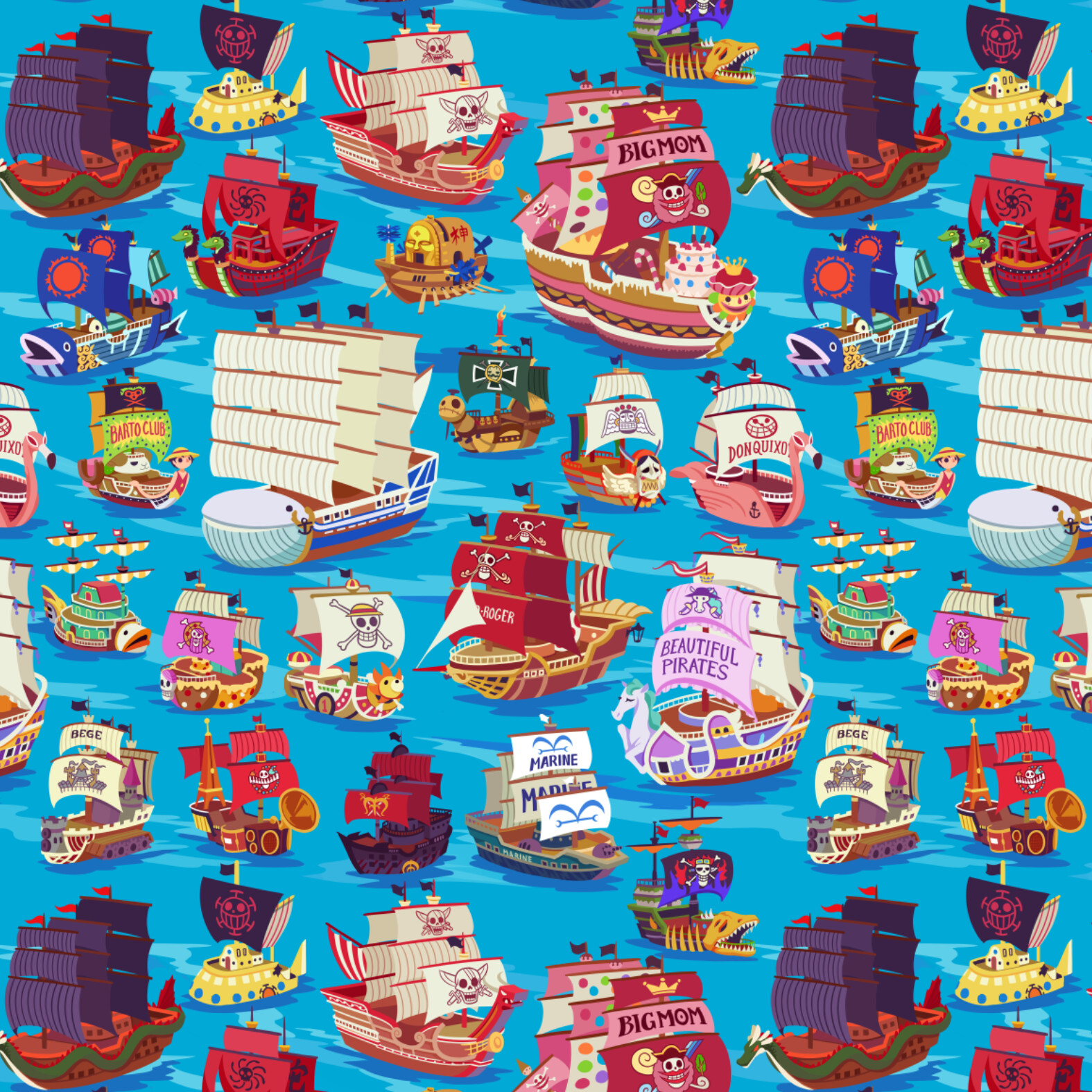 ArtStation - One Piece - Seamless Pattern