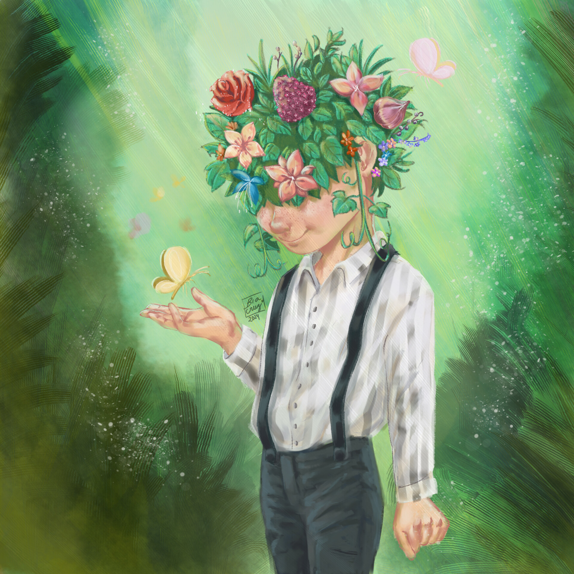 ArtStation - Artista: Beatriz (Bia) Cruz ; Ilustração Digital "Garoto ...