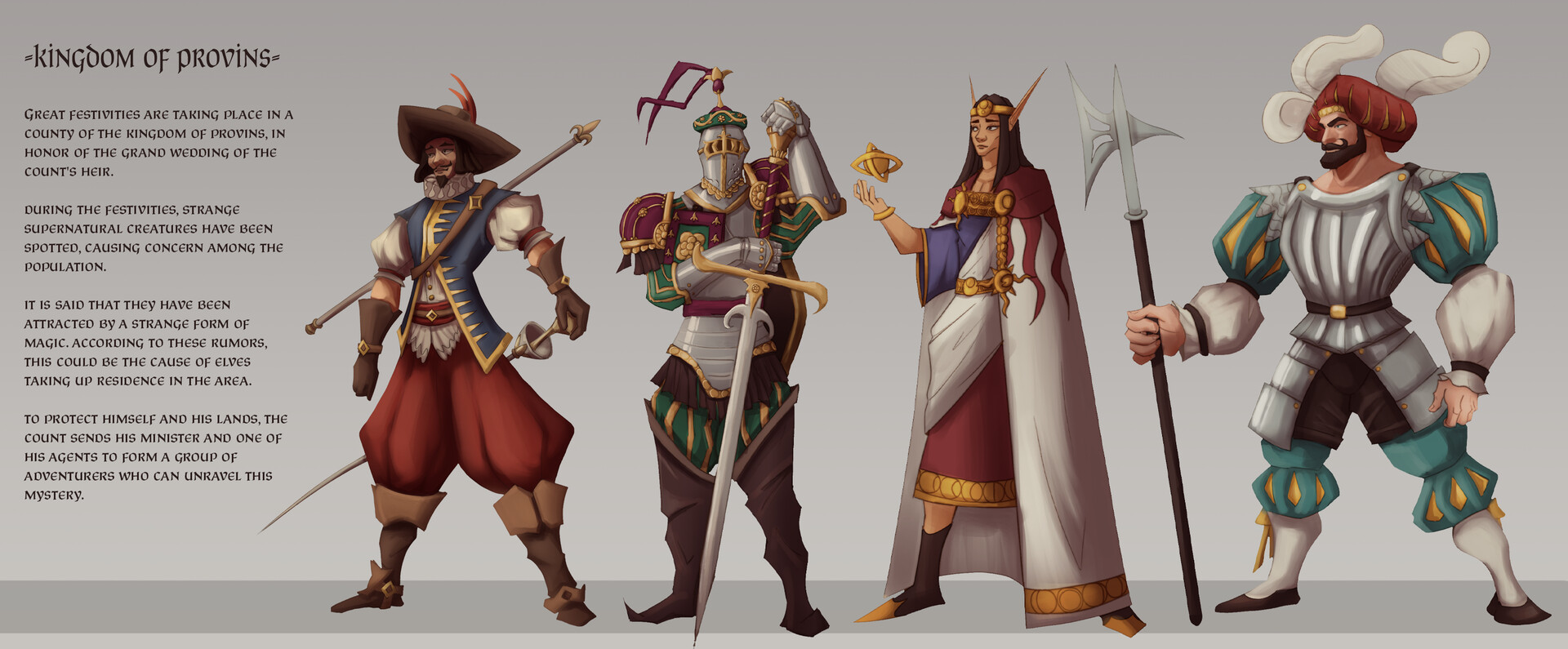 ArtStation - Renaissance Fantasy Character Designs