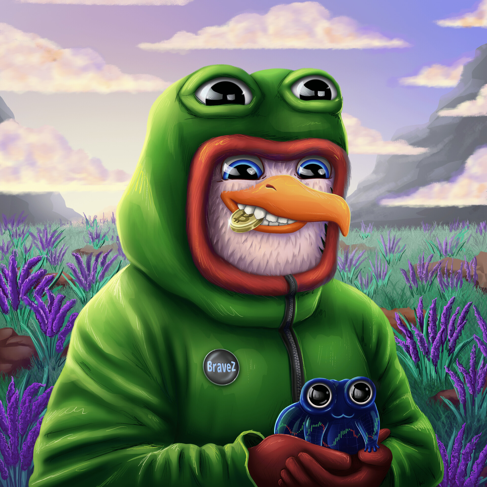 ArtStation - rare nft meme pepe