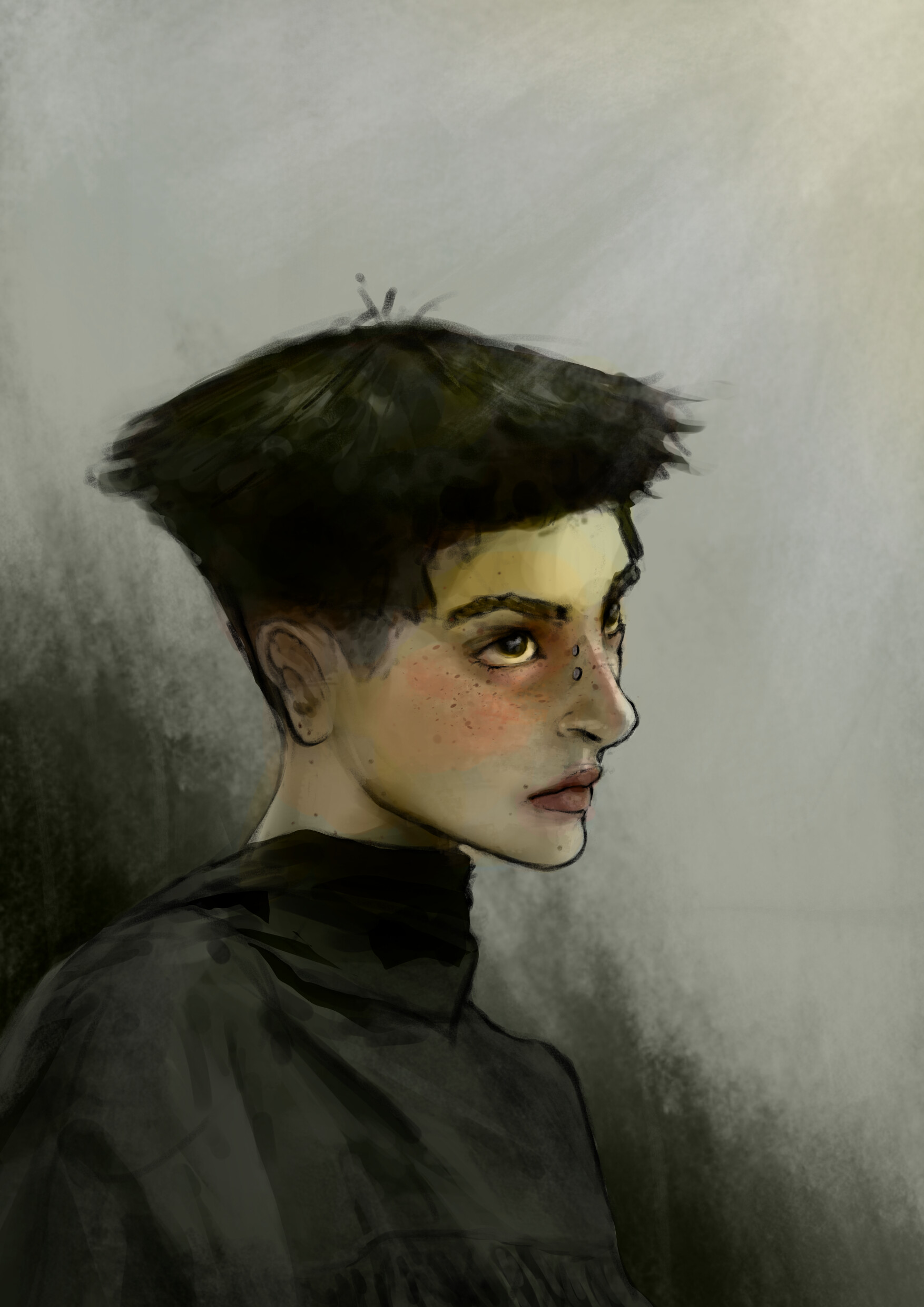 ArtStation - Green portrait