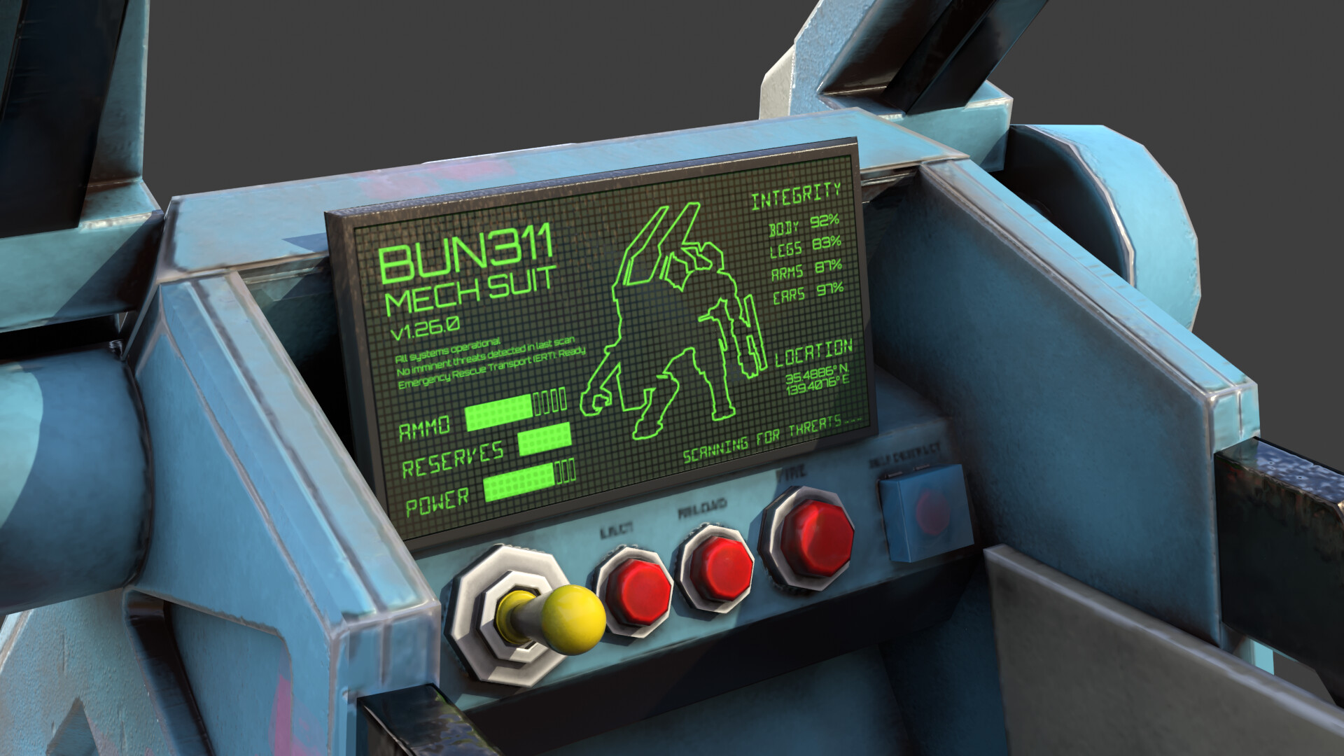 Stef McInroy Ottoson - Bunny Mech Suit - Game Ready Asset