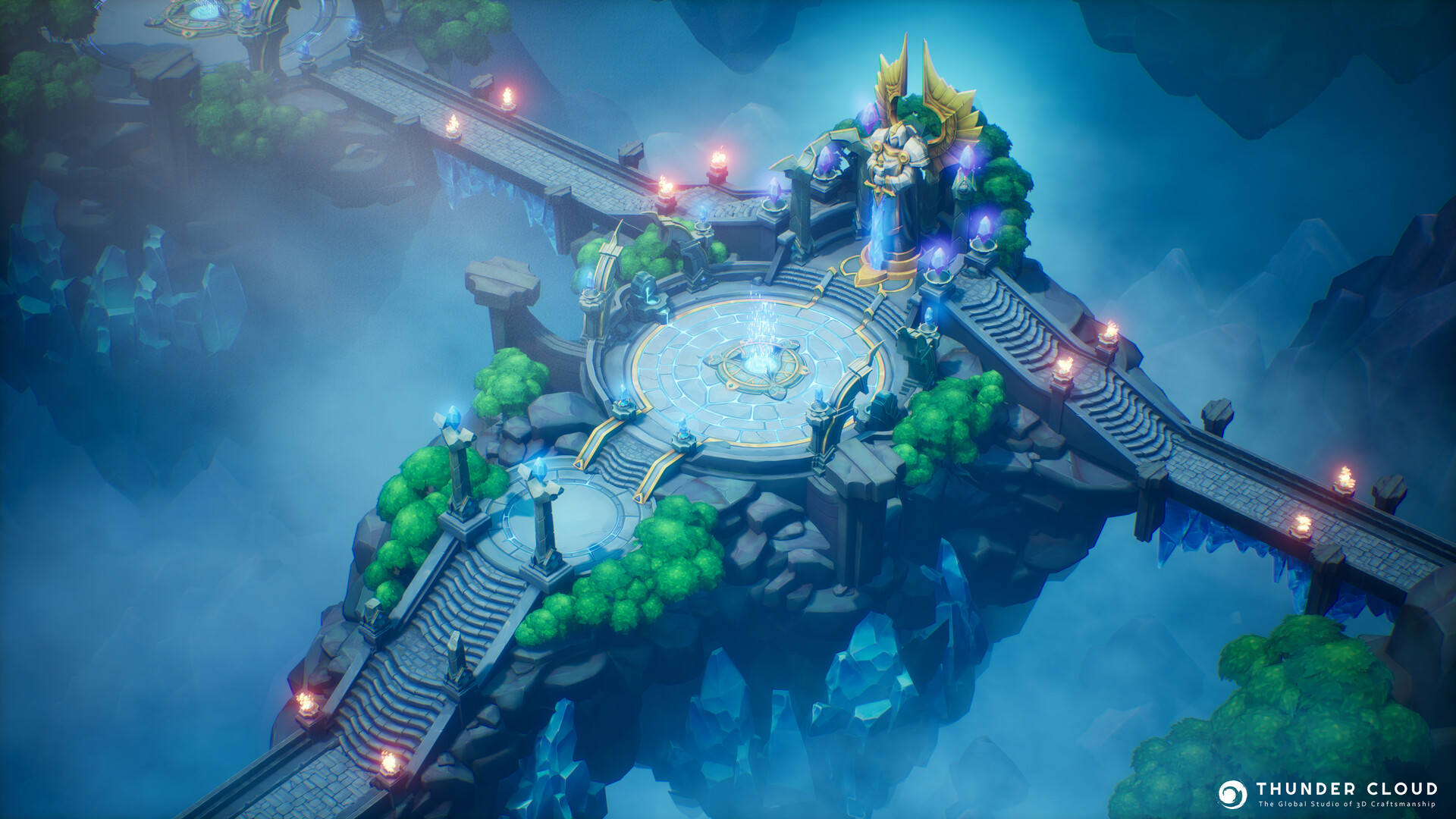 Thunder Cloud Studio - Stylized PBR 3D Environment - Mystical Ruined Altar