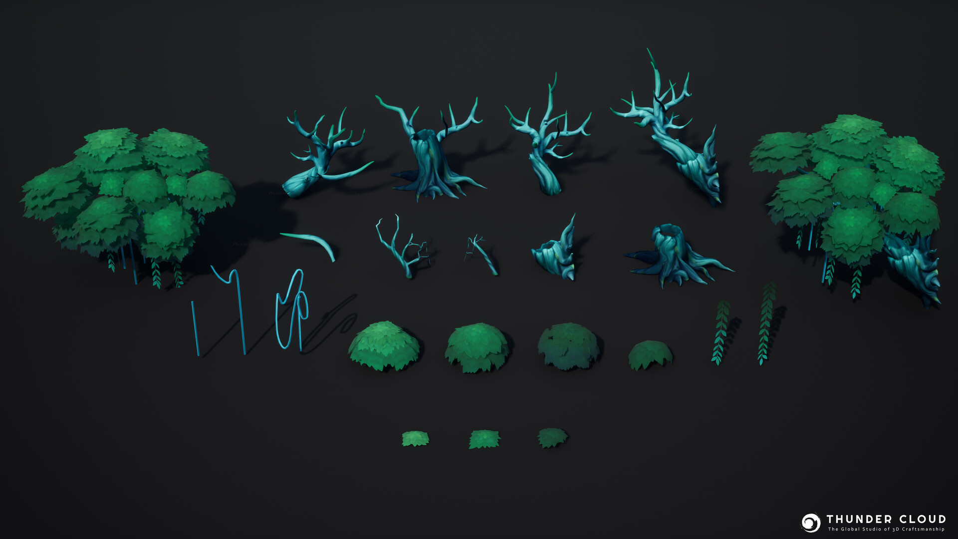 Thunder Cloud Studio - Modular Assets - Mystical Ruined Altar (Stylized ...