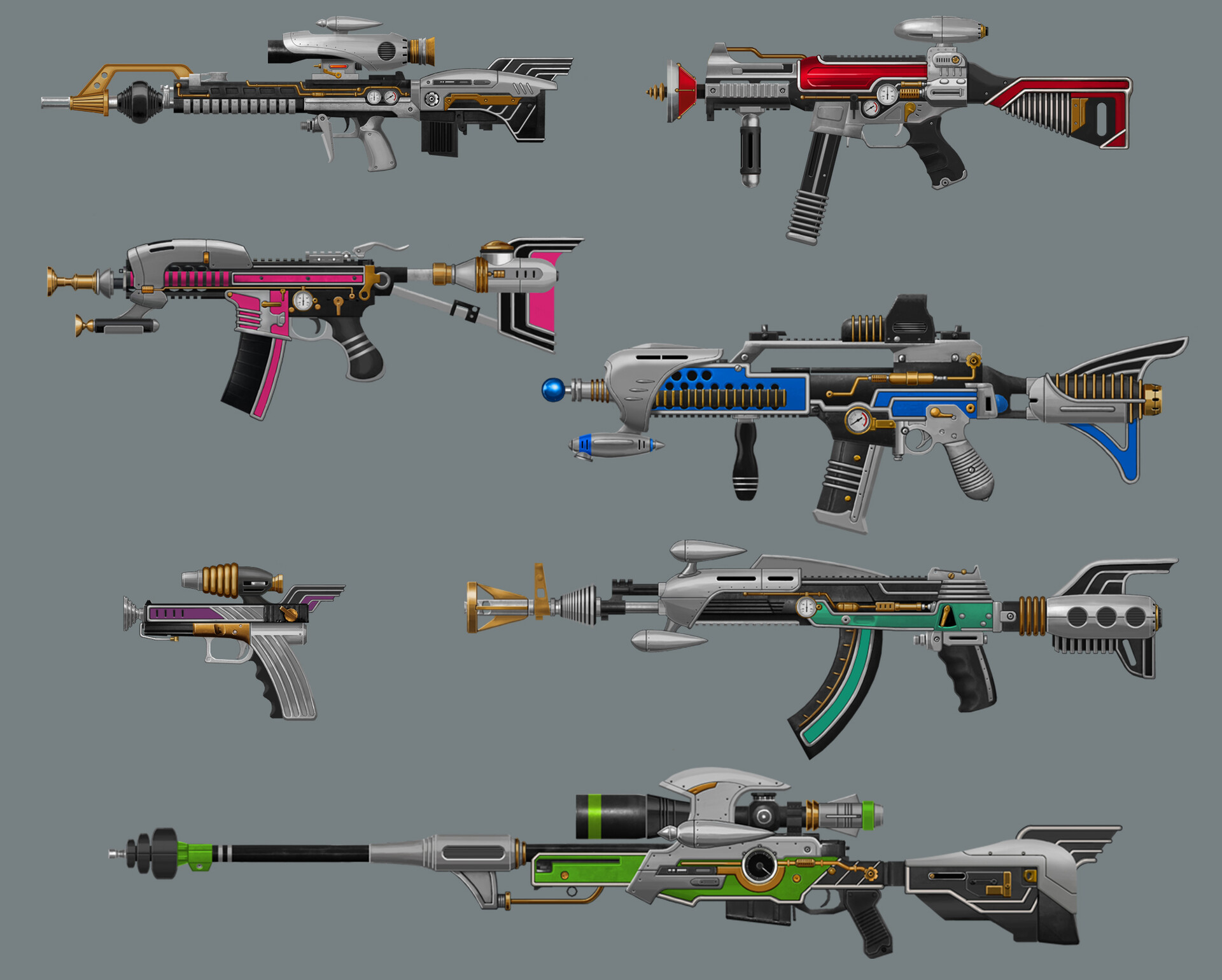 ArtStation - Event Weapons-Alien Series