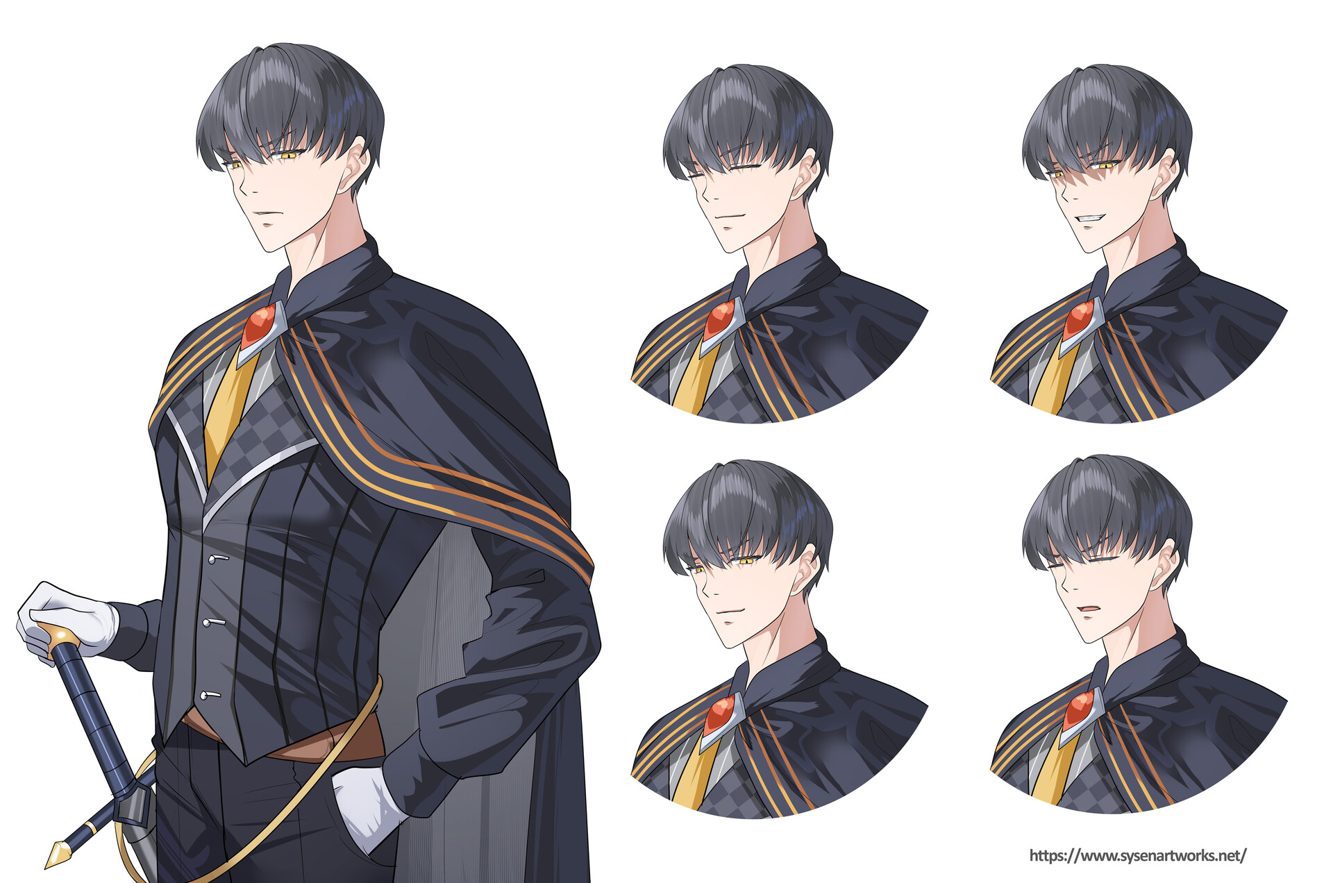 ArtStation - Visual Novel / Game sprite sample