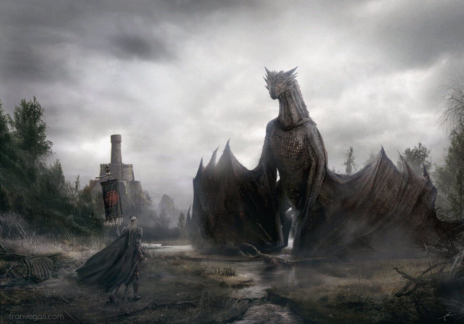 ArtStation - Meraxes and Rhaenys in The Last Storm - Aegon’s Conquest ...