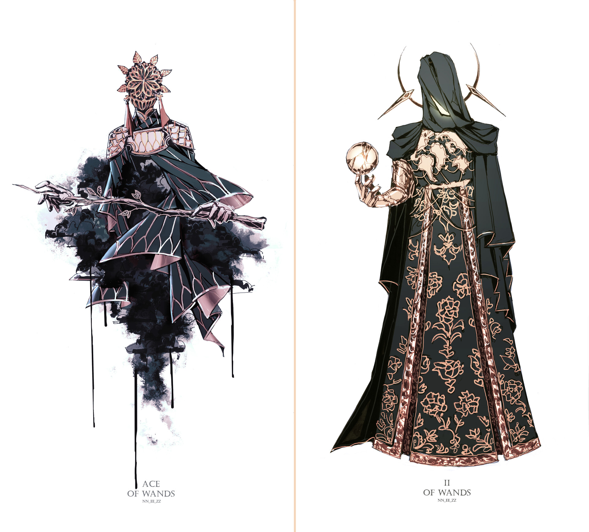 ArtStation - Suit of Wands - Tarot - Complete