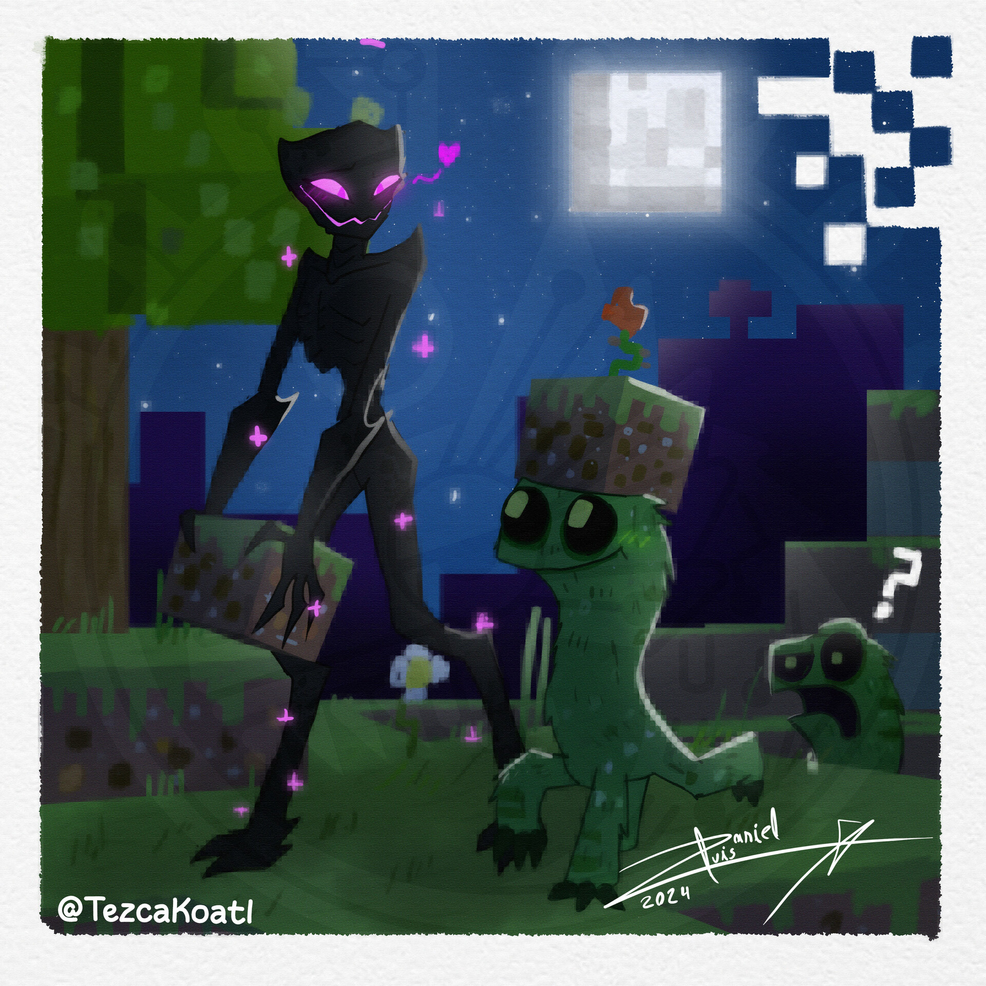 Enderman And Creeper Cute