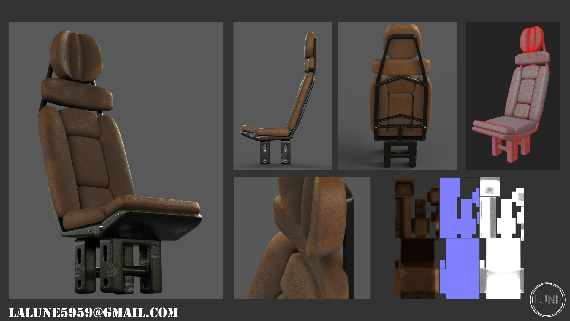 ArtStation - 3D Modeling & Textureing _ From Porject 'Astro' _ Chair