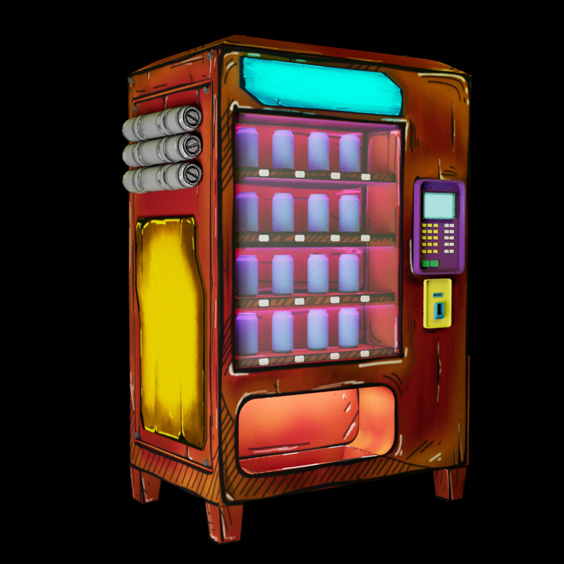 ArtStation - Stylized Vending Machine