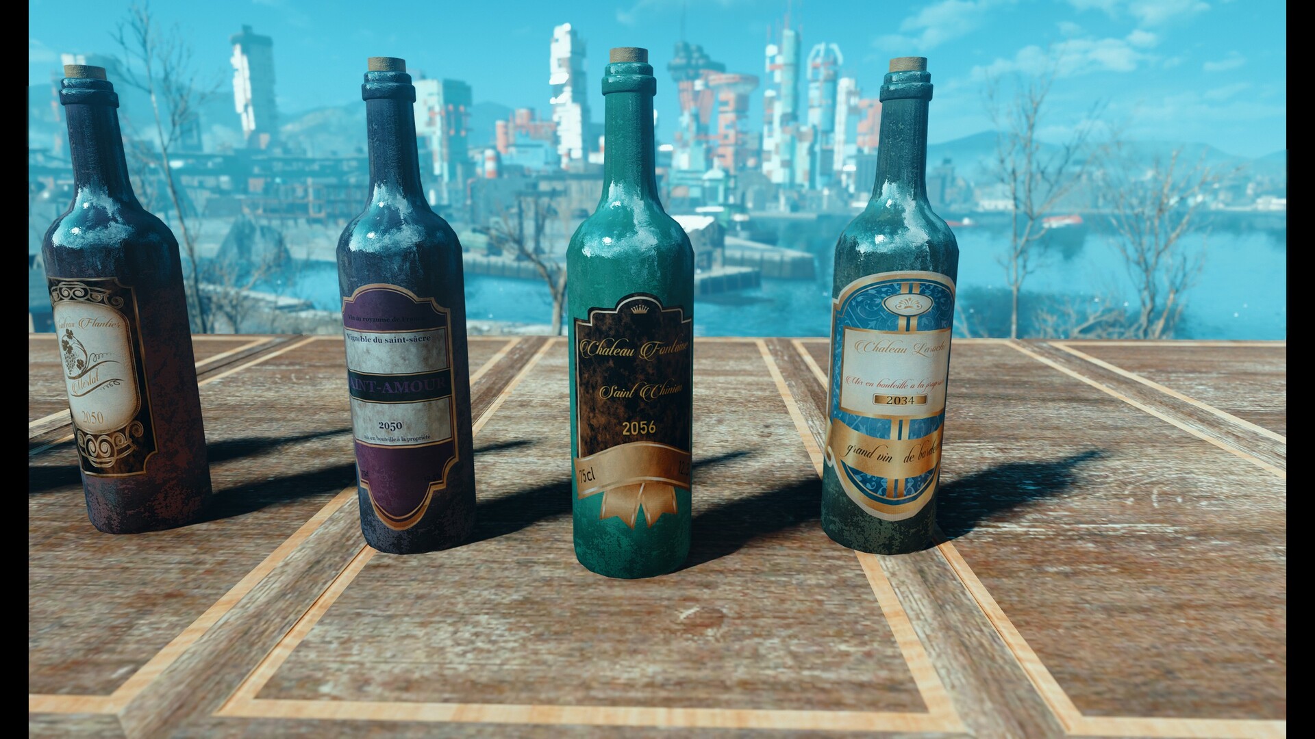 ArtStation - french red wine collection - Fallout 4 mod