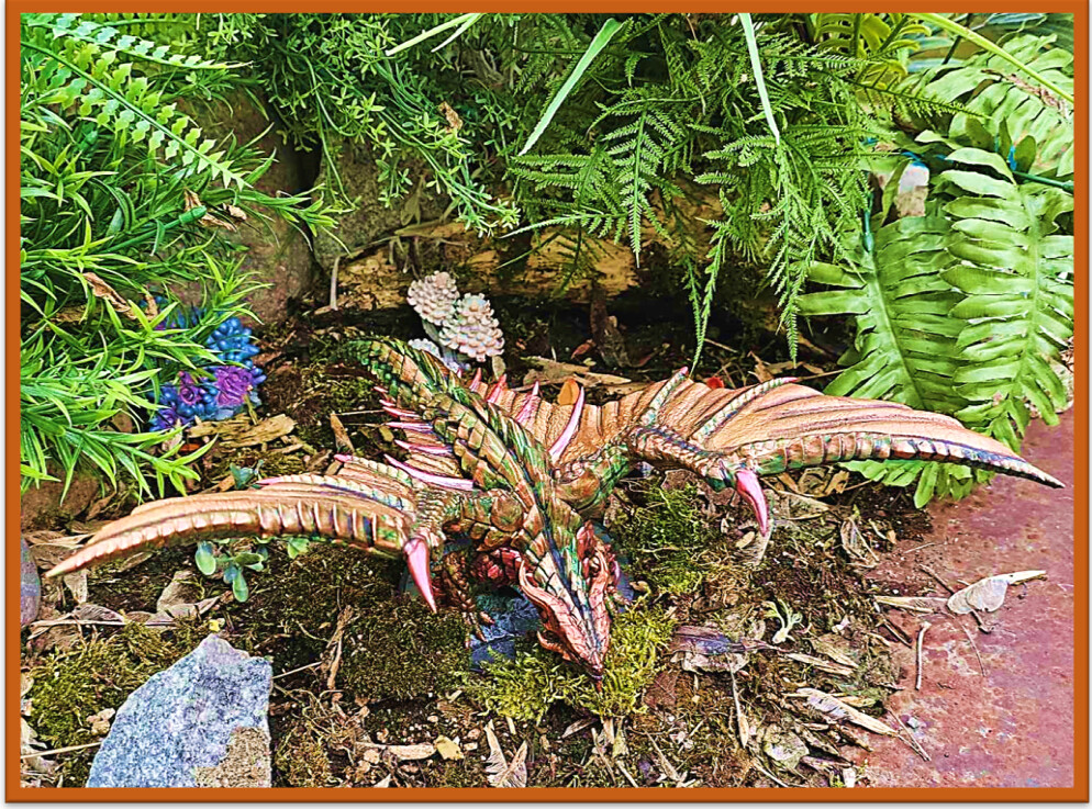 ArtStation - Copper Dragon 3d printed resin, hand painted
