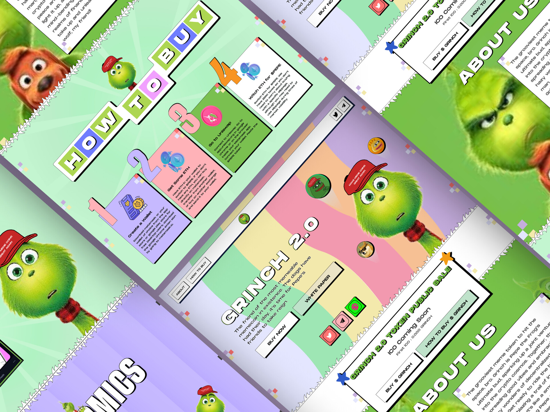 ArtStation - Grinch meme coin design