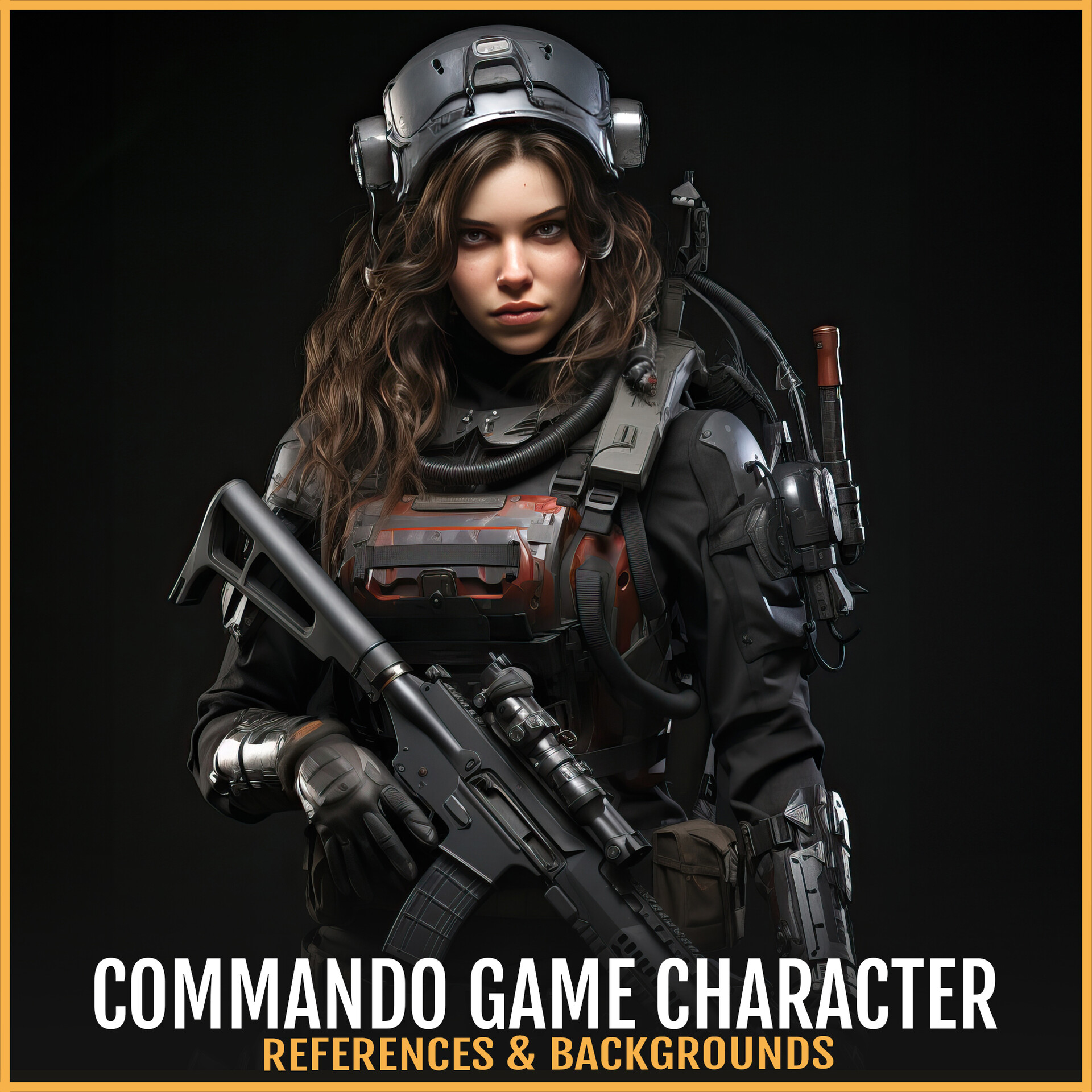 ArtStation - 303 Female Commando Game Character