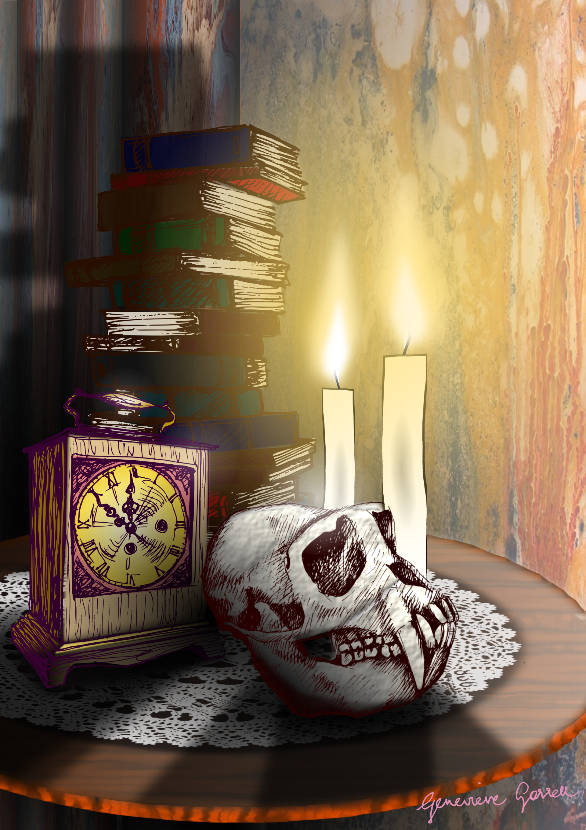 ArtStation - Still Life with Primate Skull
