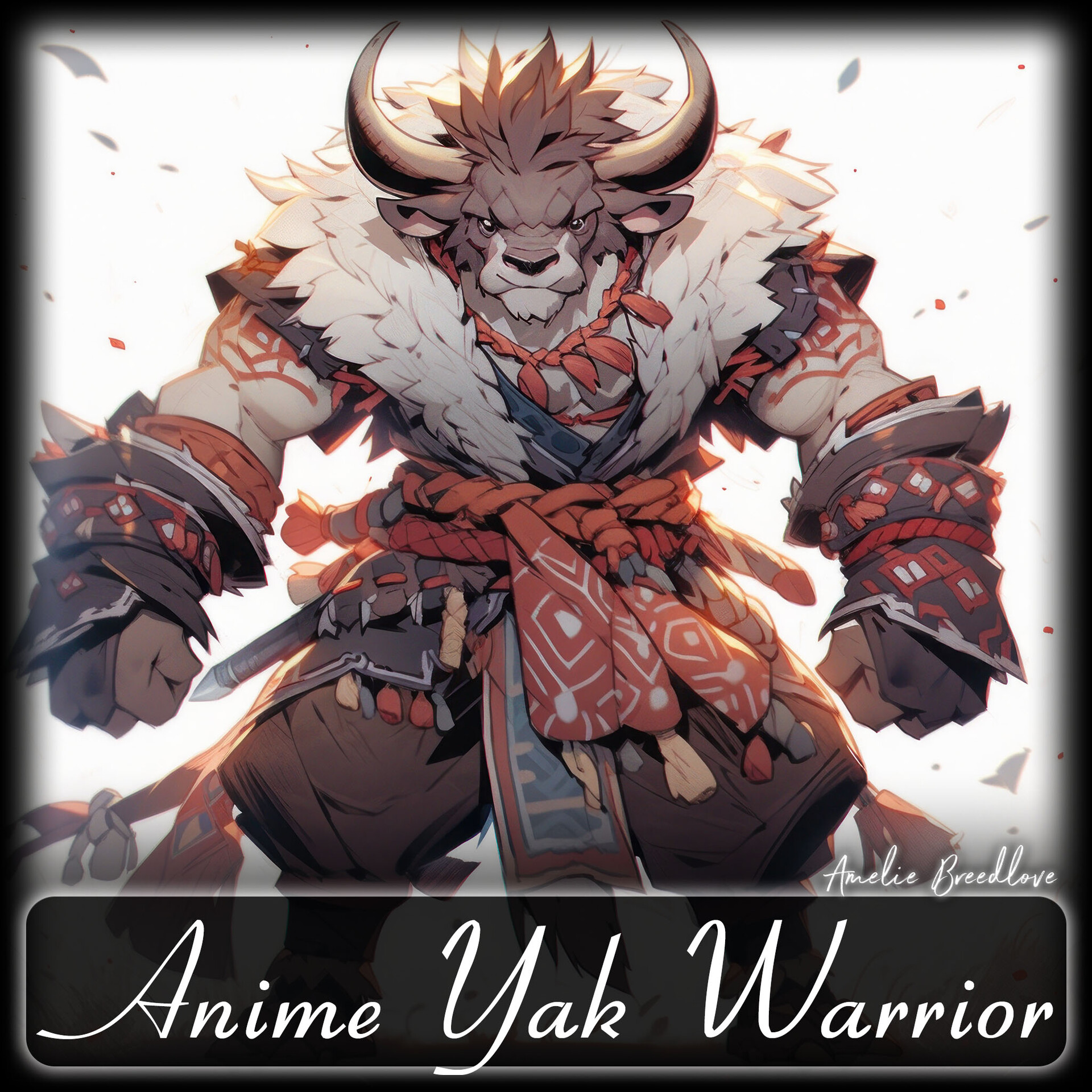 ArtStation - 210 Anime Yak Warrior (Full Body) Reference Pack | 4K | v.49