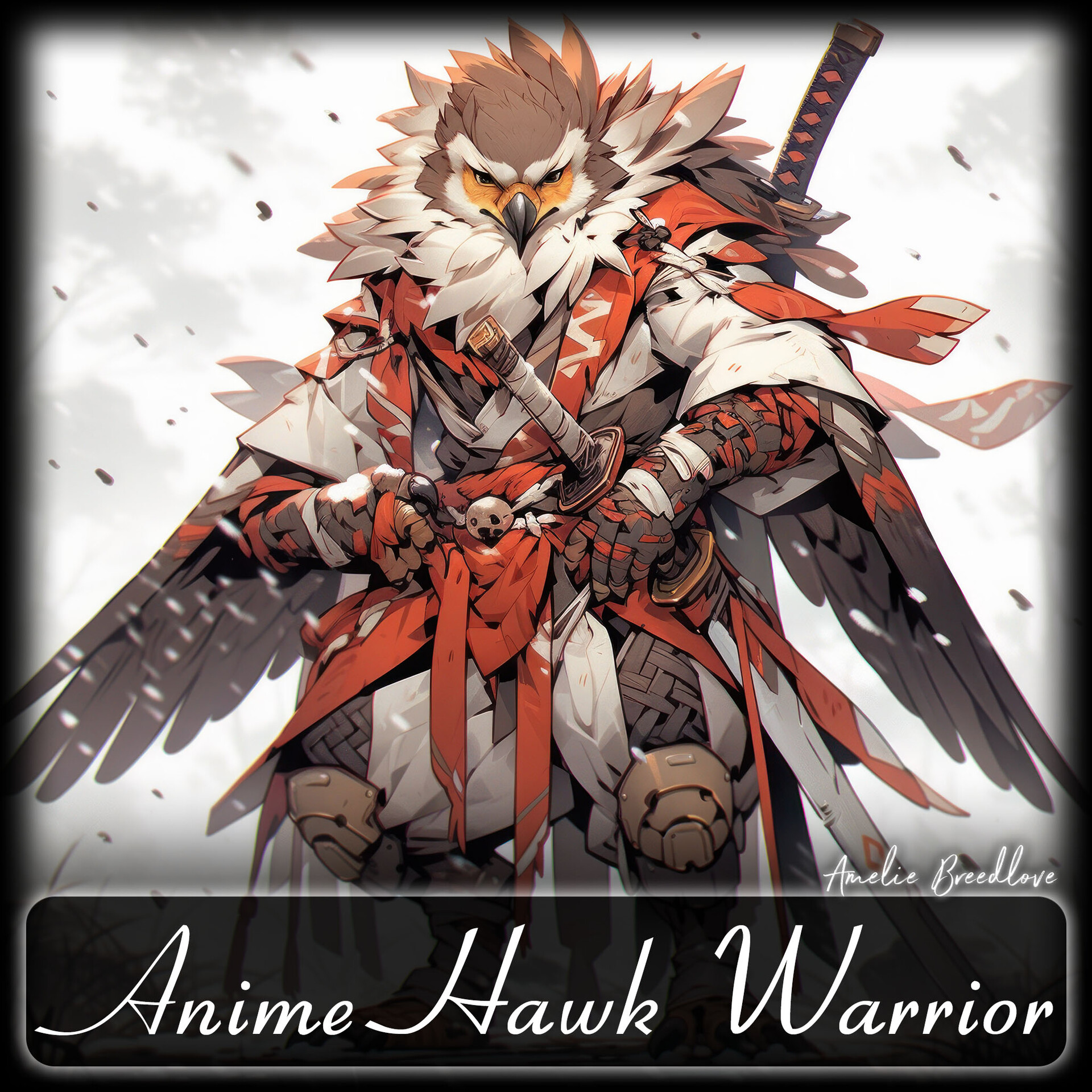 ArtStation - 210 Anime Hawk Warrior (Full Body) Reference Pack | 4K | v.52