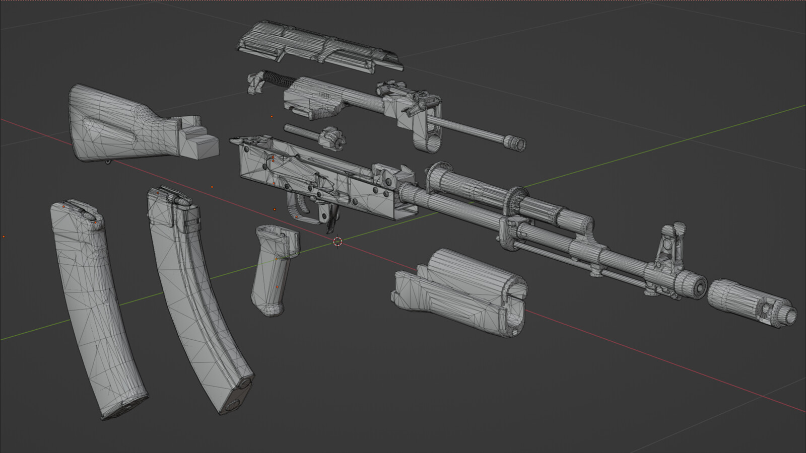 Andante Project - Low Poly AK 47 Remaster