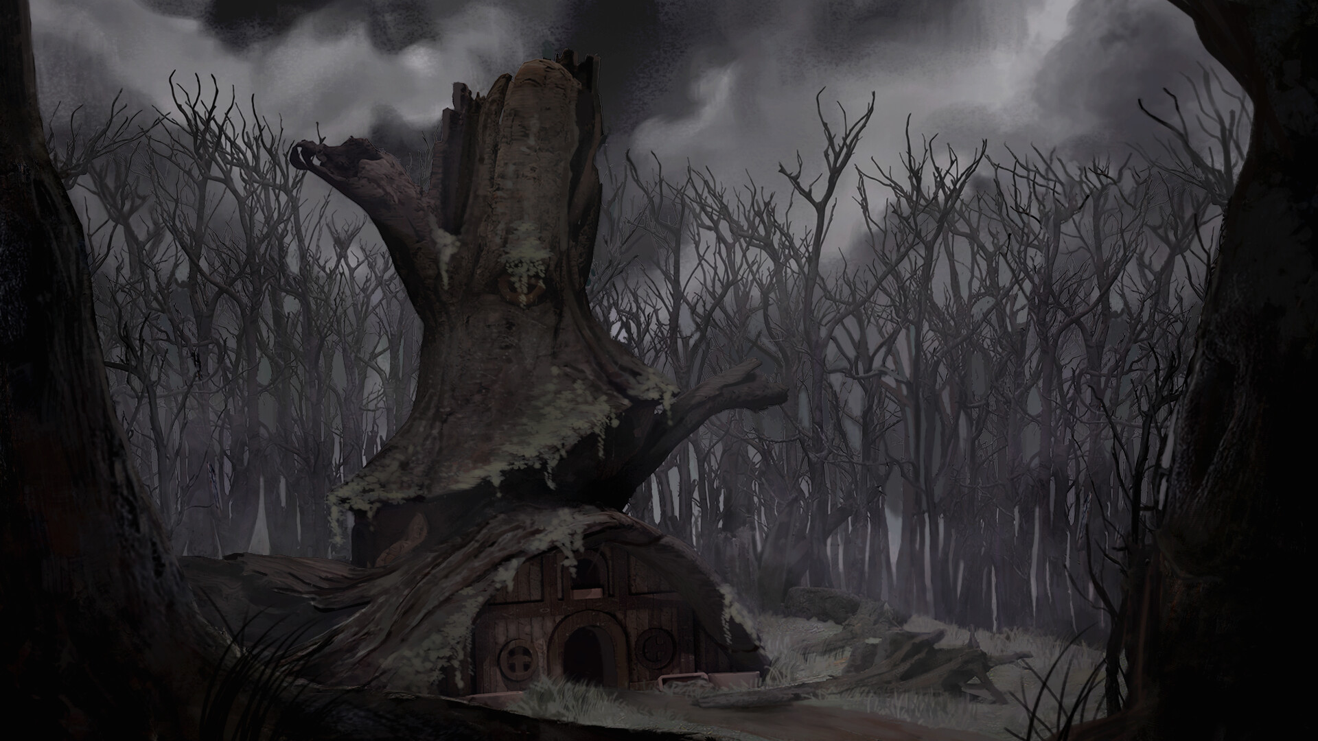 ArtStation - Abandoned witch house