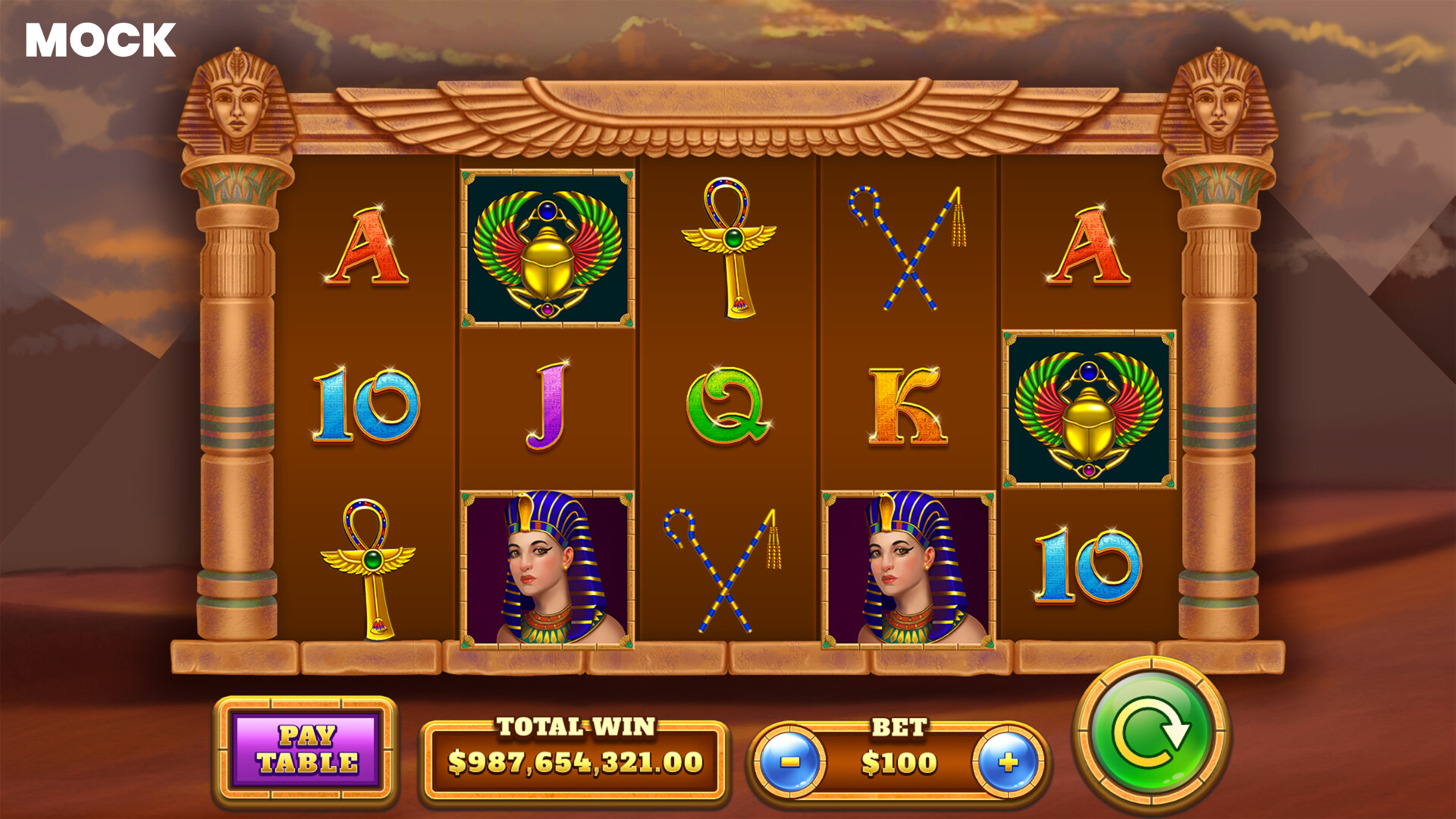 Tejaswi Dhame - Egyptian Slot Game