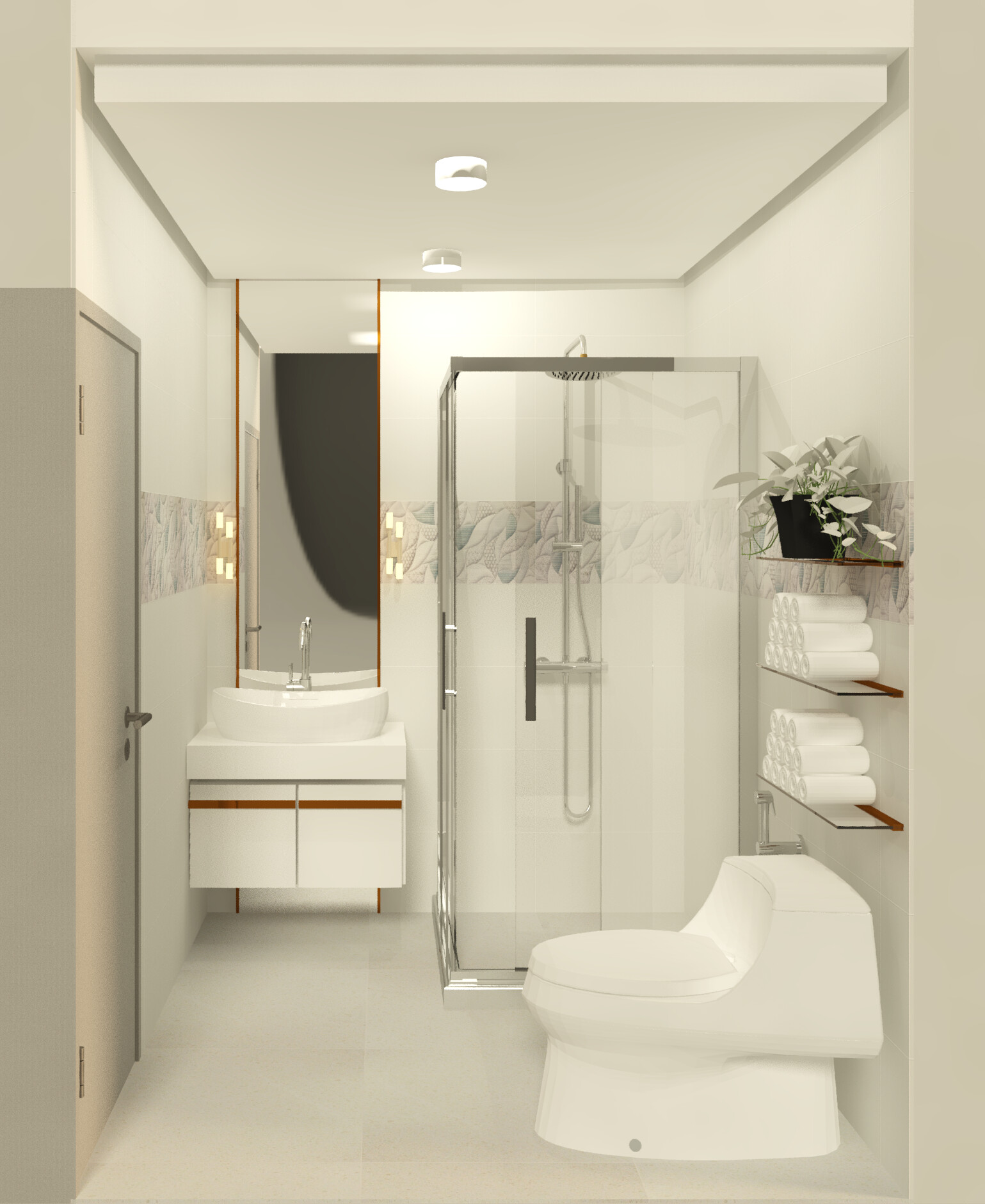 ArtStation - BATHROOM WITH ENCLOSURE
