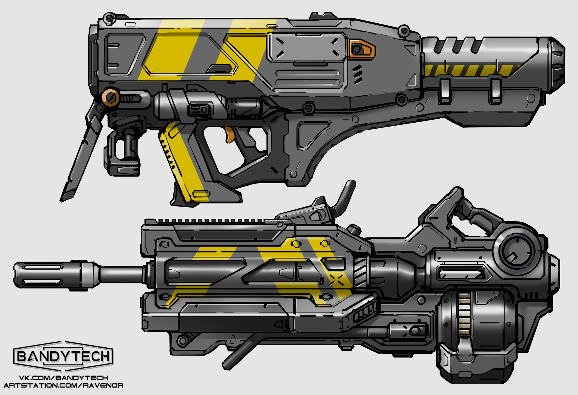 ArtStation - Hungter Armatec weapon design pt.3