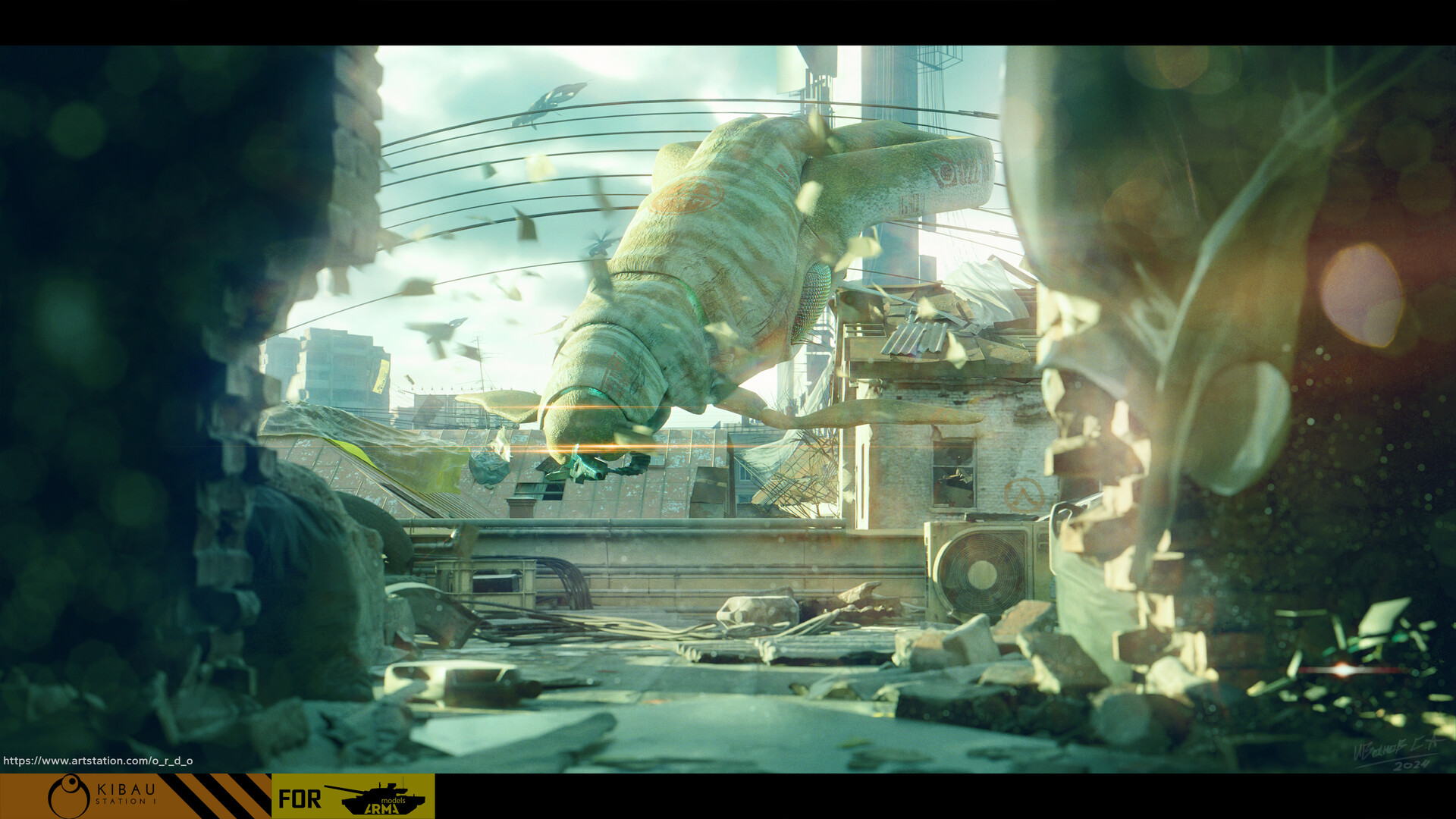 ArtStation - HλLF-LIFE2 - Combine`s gunship (1\35 3d printable scale model)