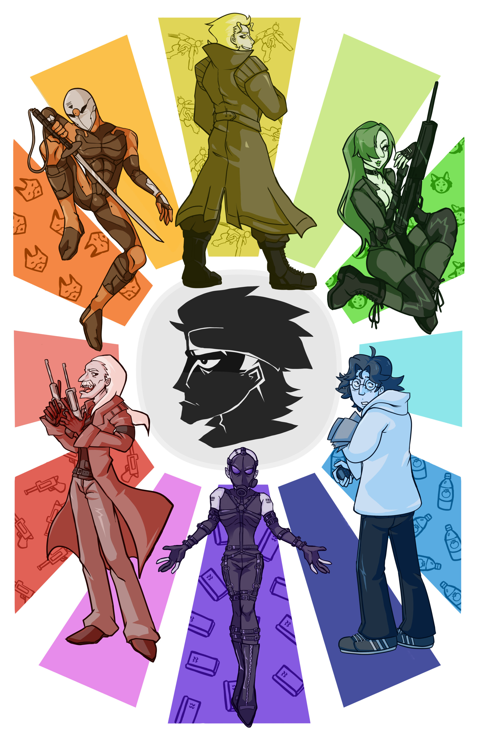 ArtStation - metal gear solid color wheel