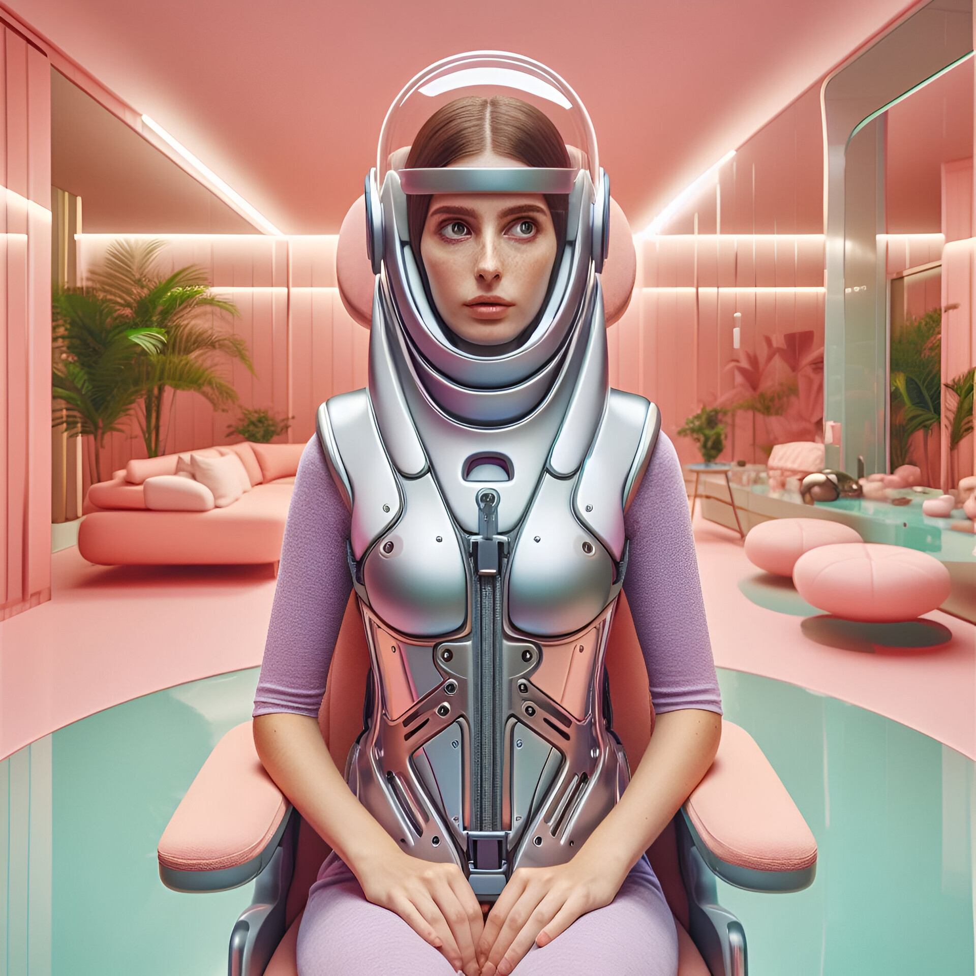 ArtStation - Retro sci-fi body brace