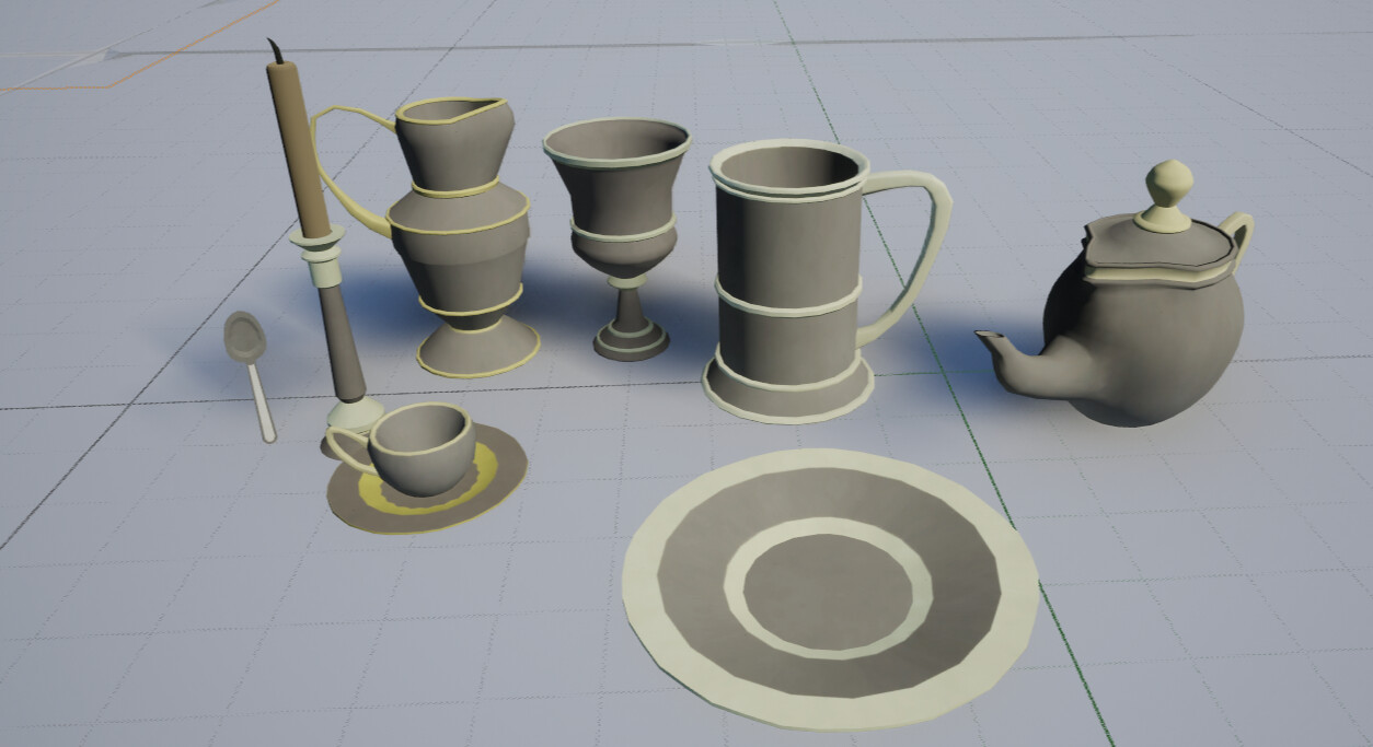 ArtStation - Stylized Tea Set - Novus Studio