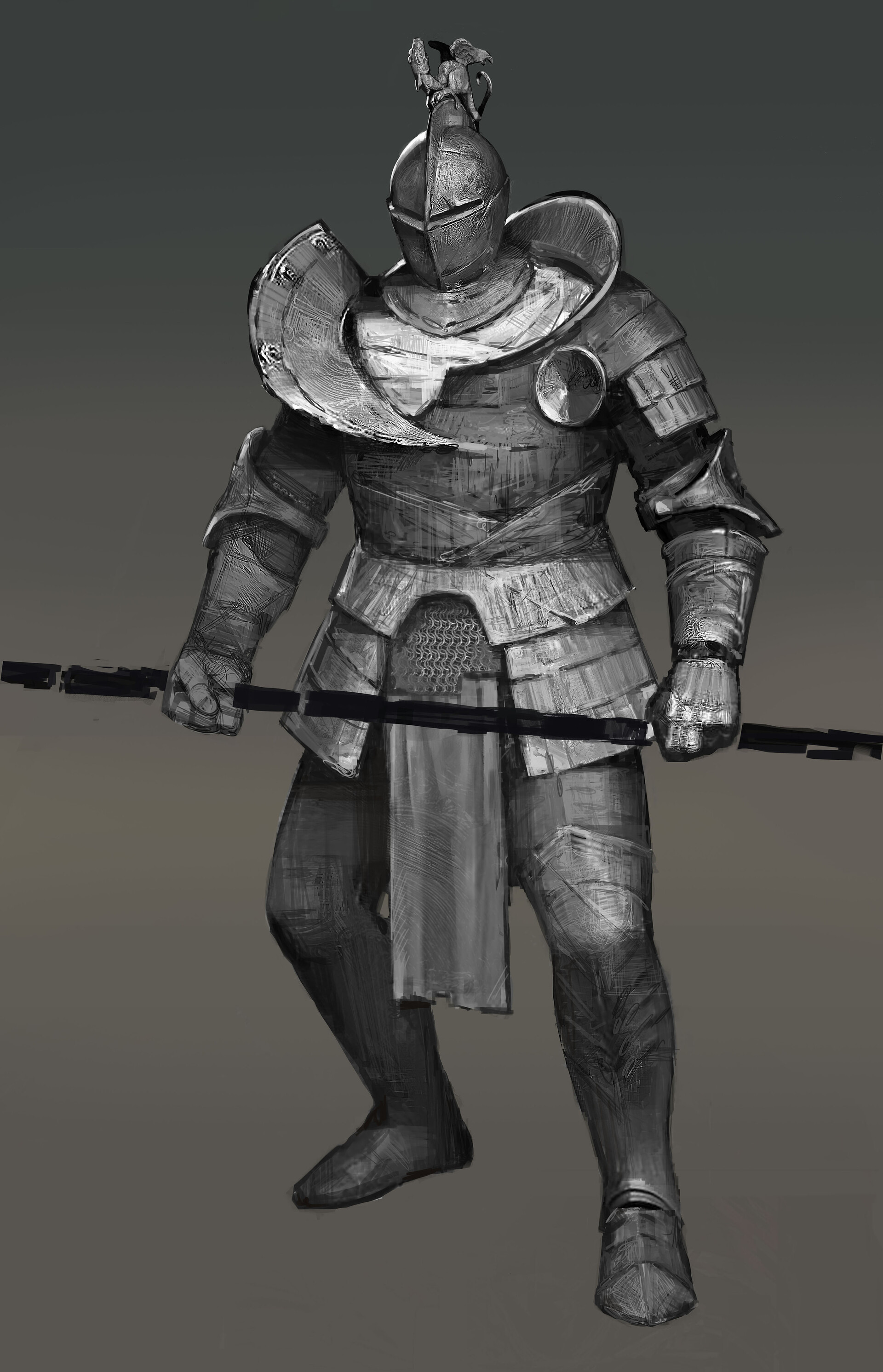 ArtStation - silver knight