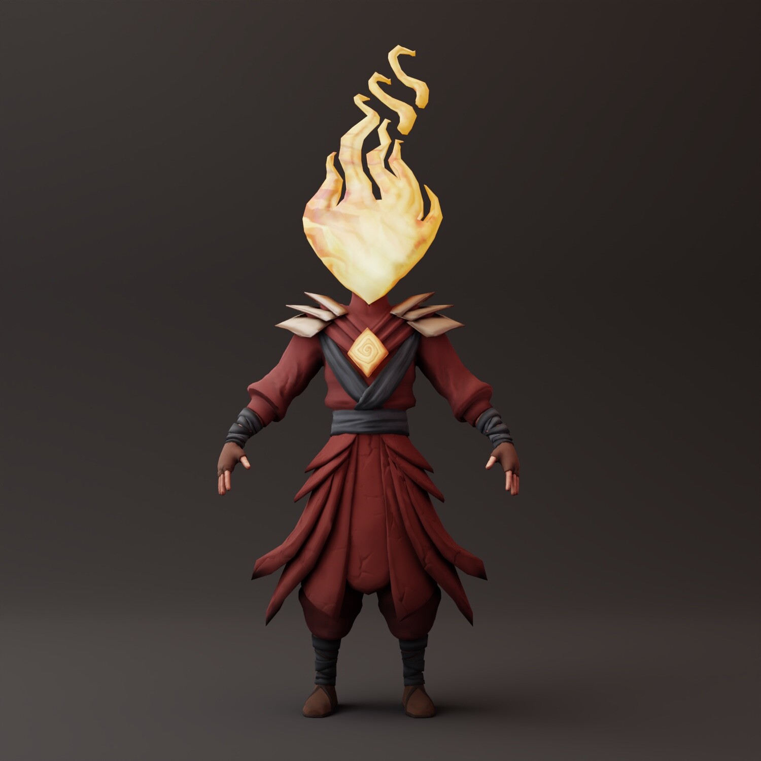 ArtStation - fiery man