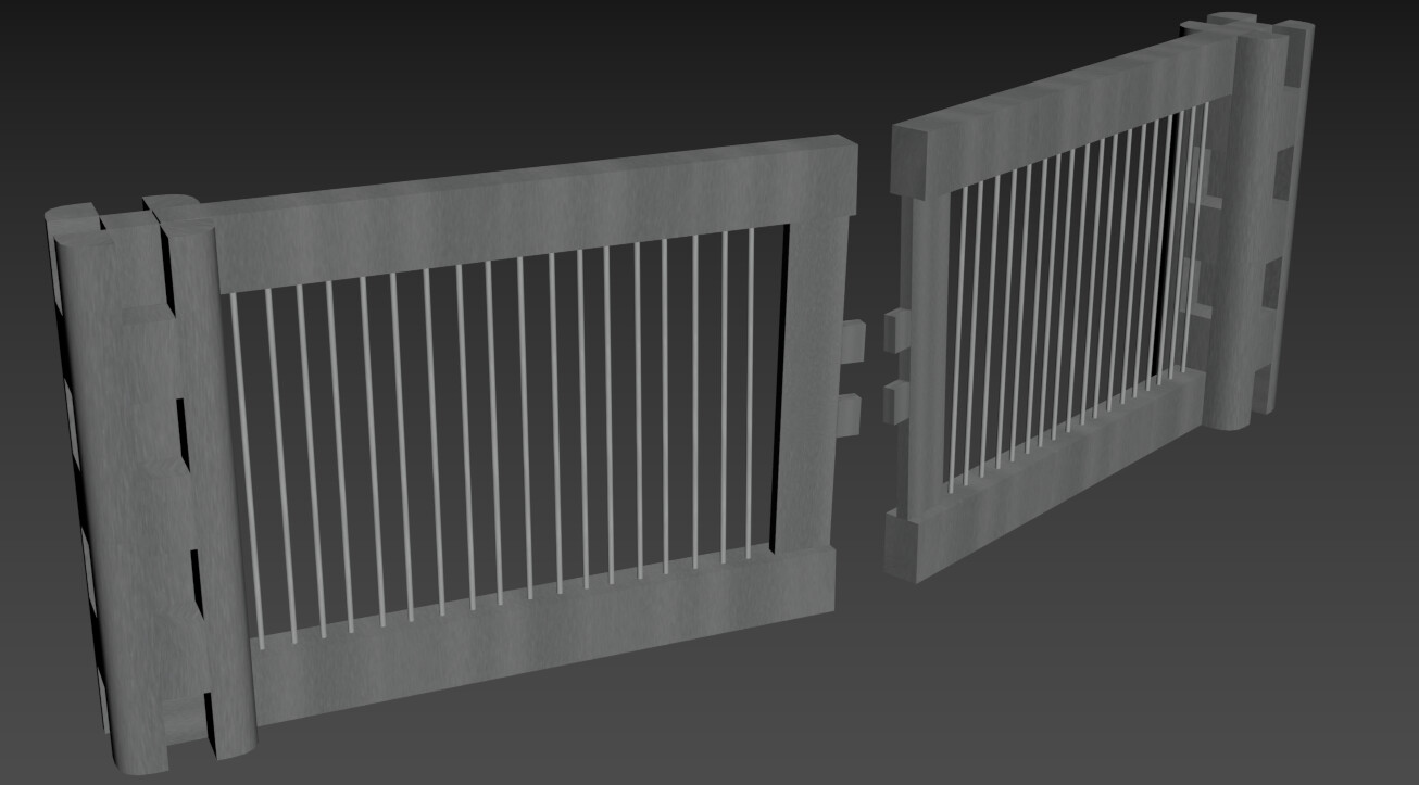 ArtStation - Metal Two-Part Gate