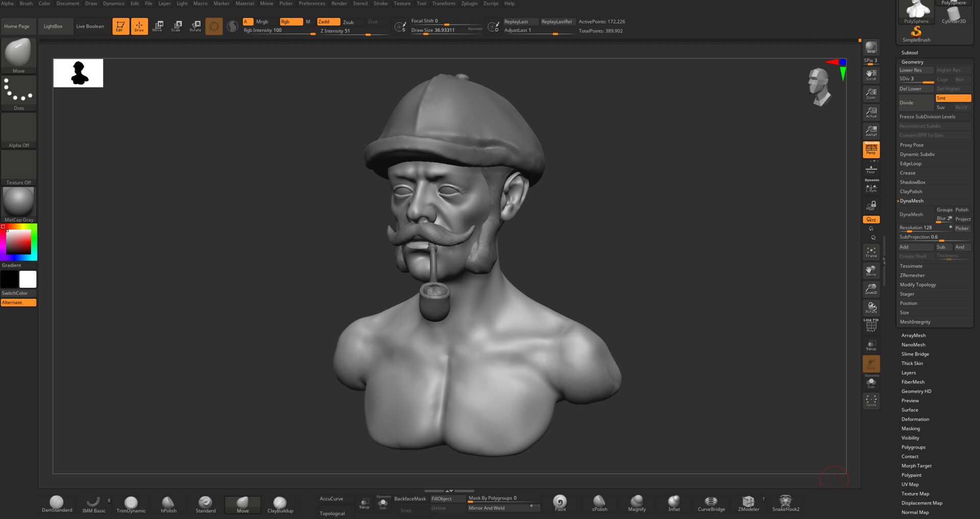 ArtStation - Male bust