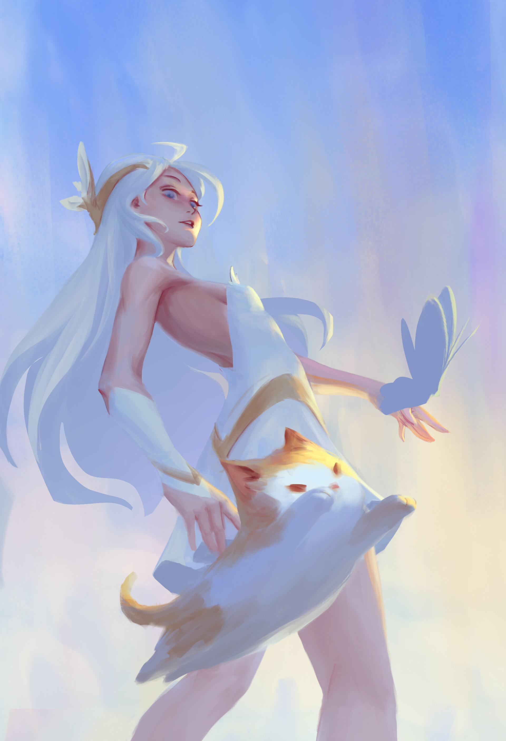 ArtStation - catching butterfly