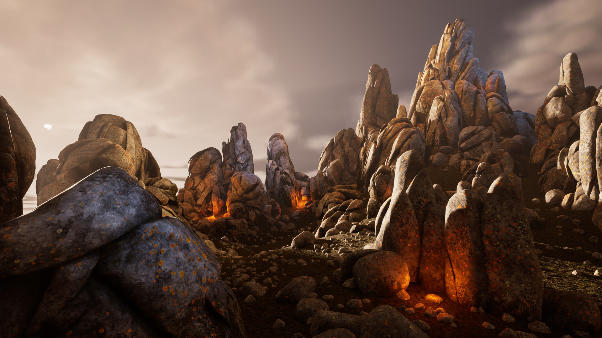 ArtStation - Boulder cliffs