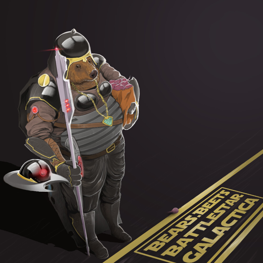 ArtStation - Bears,Beets, Battle-star gallactica