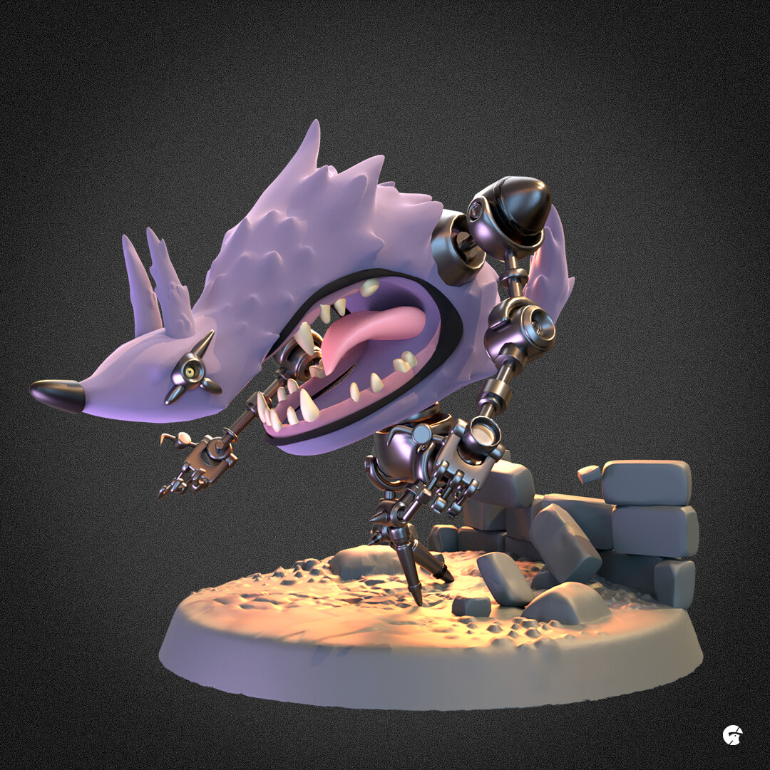 ArtStation - 3D model of "ROBO-LOBO"
